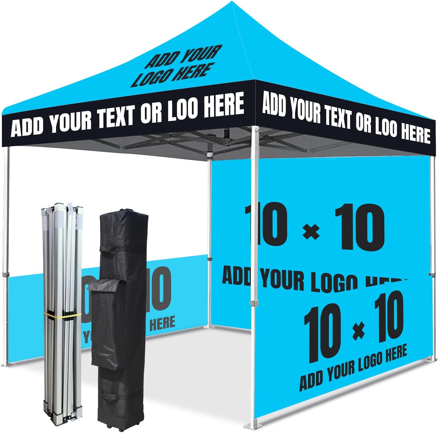 Amazon.com : Hillicon Custom 10x10 Canopy Tent with Logo- Pop Up Custom ...