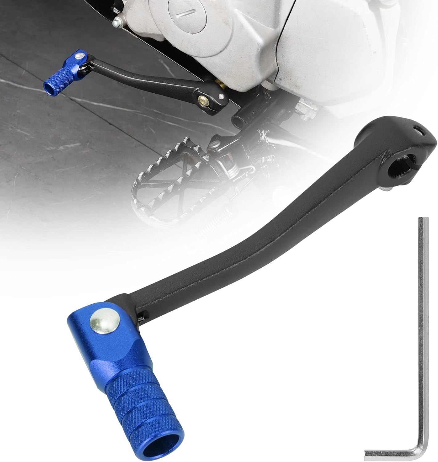 Amazon.com: RUTU CNC Aluminum Motorcycle Gear Shifter Lever, Compatible ...