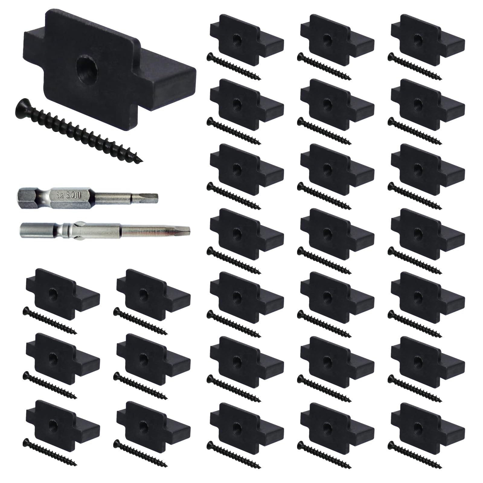 500PCS Hidden Fasteners Decking Fasteners for Composite Decking ...