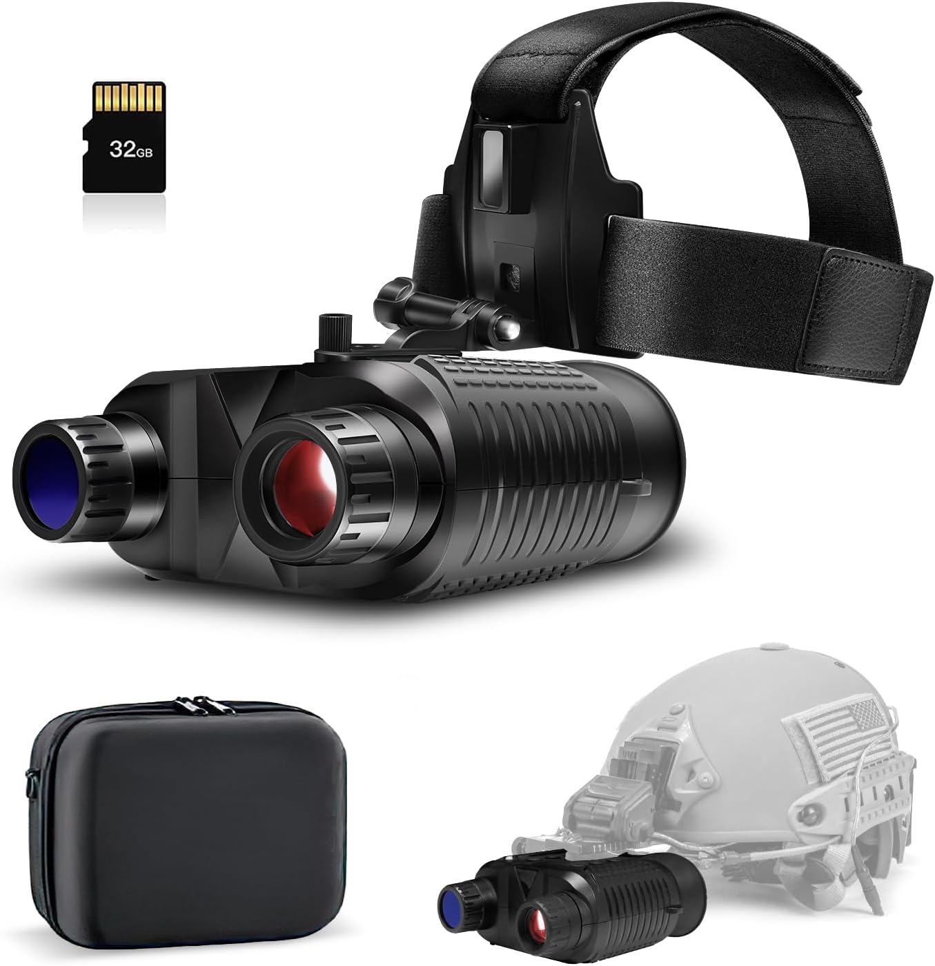 Amazon.com: AGM NVG-40 NL2 Dual Tube Night Vision Goggle/Binocular ...