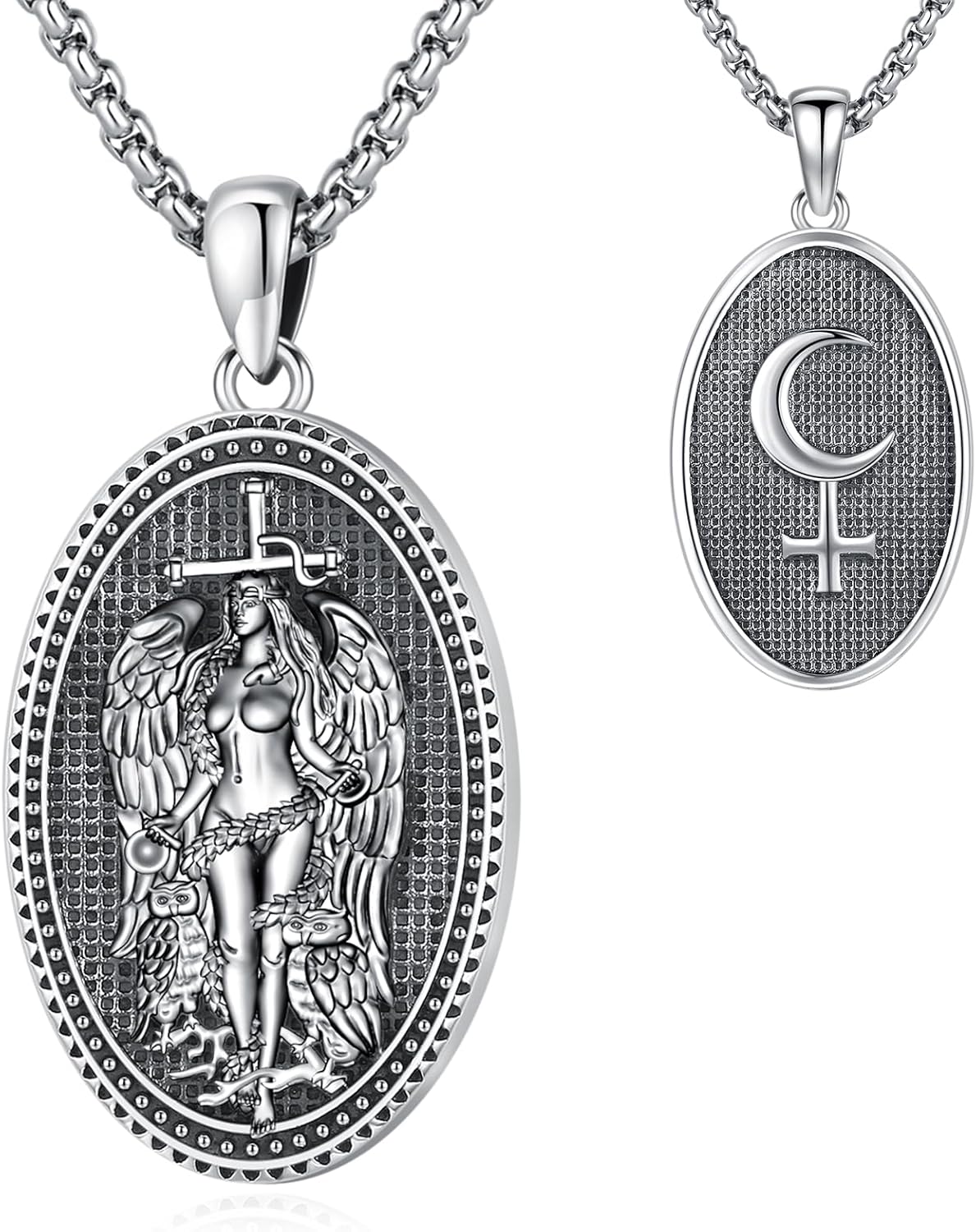 Amazon.com: Eusense Lilith Necklace 925 Sterling Silver Lilith Sigil ...