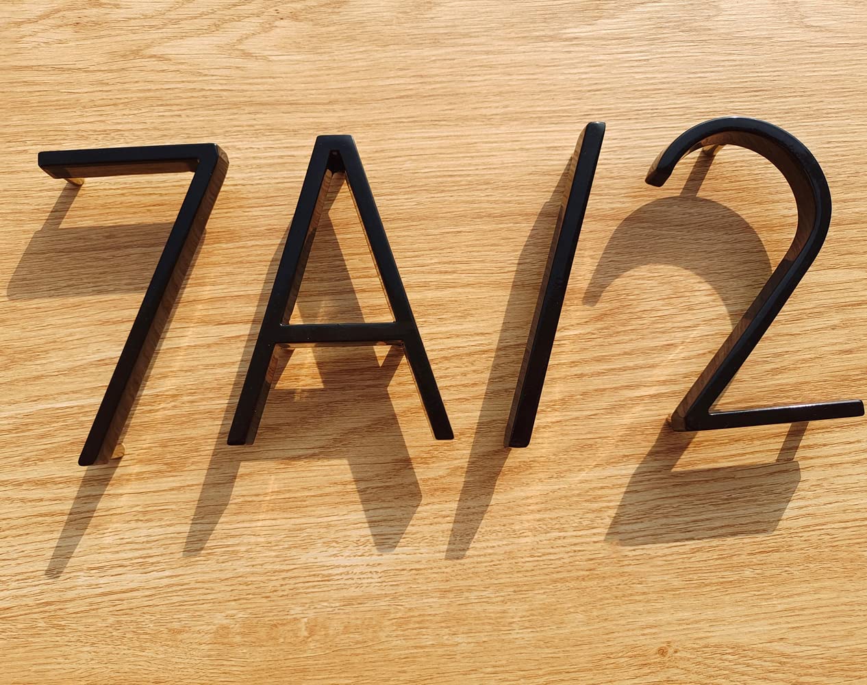 Snapklik.com : Slash Sign Black House Numbers For Outside