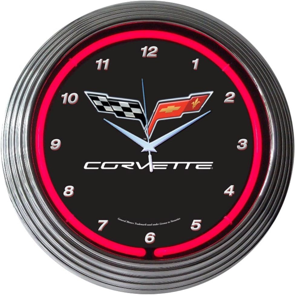 Amazon.com: Neonetics Cars and Motorcycles Camaro Neon Wall Clock, 15 ...