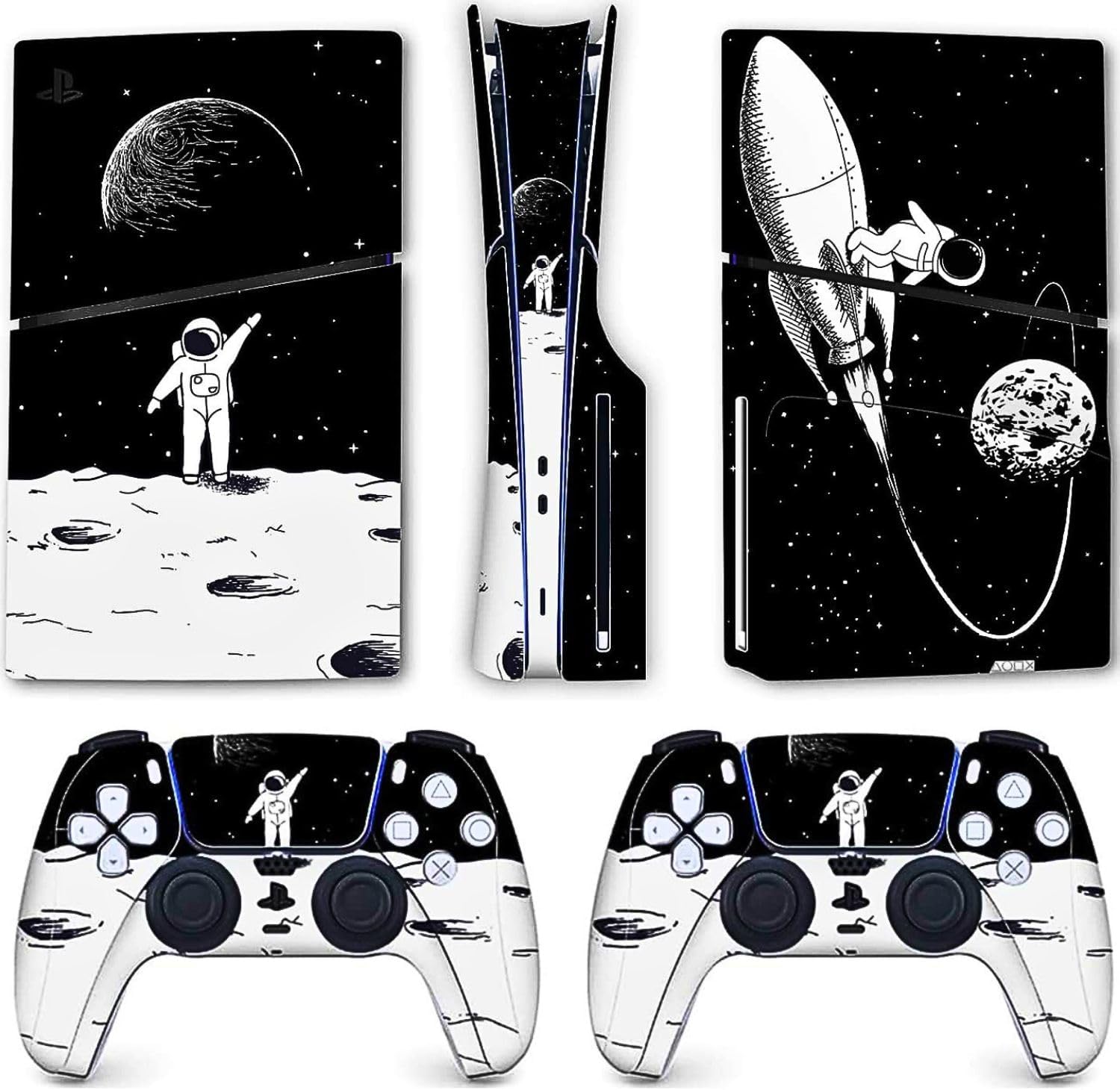 Amazon.com: BelugaDesign Space Astronaut Skin PS5 | Galaxy Moon ...