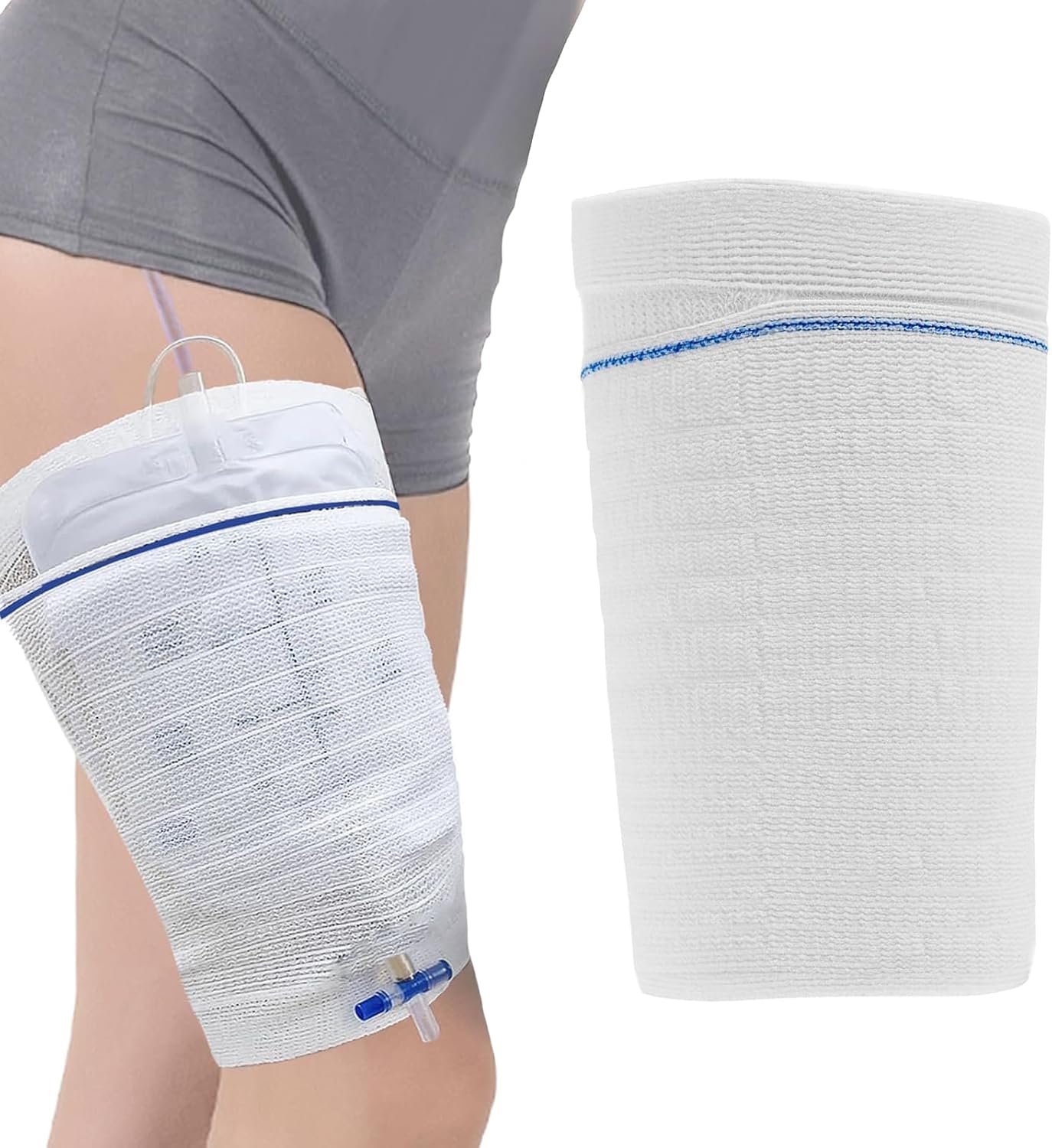 DHinkyoung Catheter Leg Bag Holder,Washable Reusable Catheter Sleeves ...