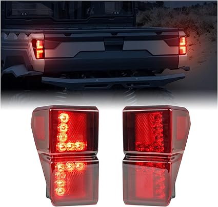 Amazon.com: POKIAUTO LED Taillights for Ranger XP 1000 2018+, Red Tail ...