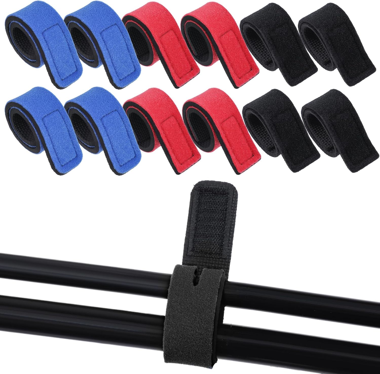 Amazon.com : ElevateTech Fishing Rod Straps, 12 Pack Fishing Pole Ties ...