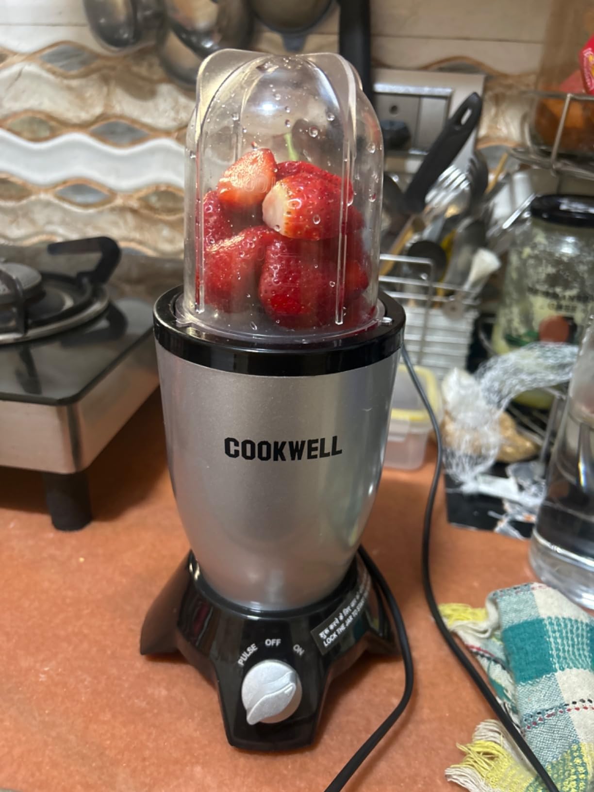 Buy Cookwell Bullet Mixer Grinder (5 Jars, 3 Blades, Silver) - Copper ...