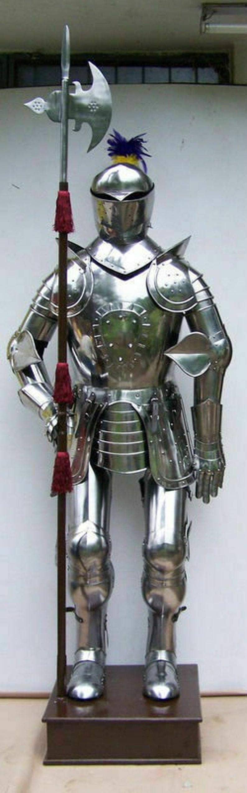 Buy Armor Crusader Full Suit of Armor Medieval Wearable Knight Body ...
