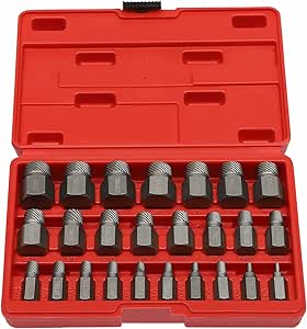 Futchoy Stripped Bolt Extractor Socket Set 25 Pieces Damaged Bolt ...