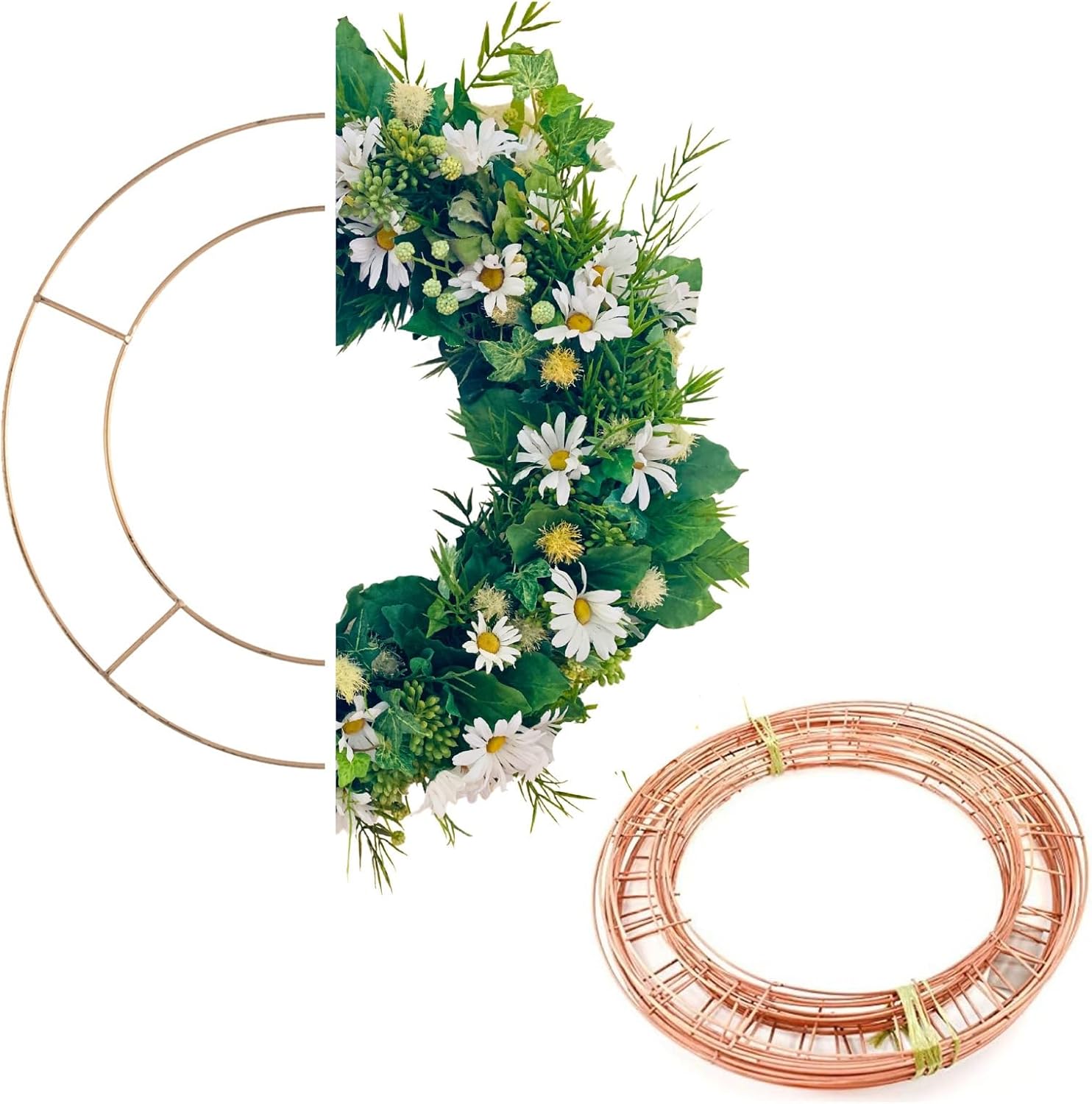 Caliko 20 Pcs 12 Inch Wreath Ring, Metal Wire Wreath Frame for Wreath ...