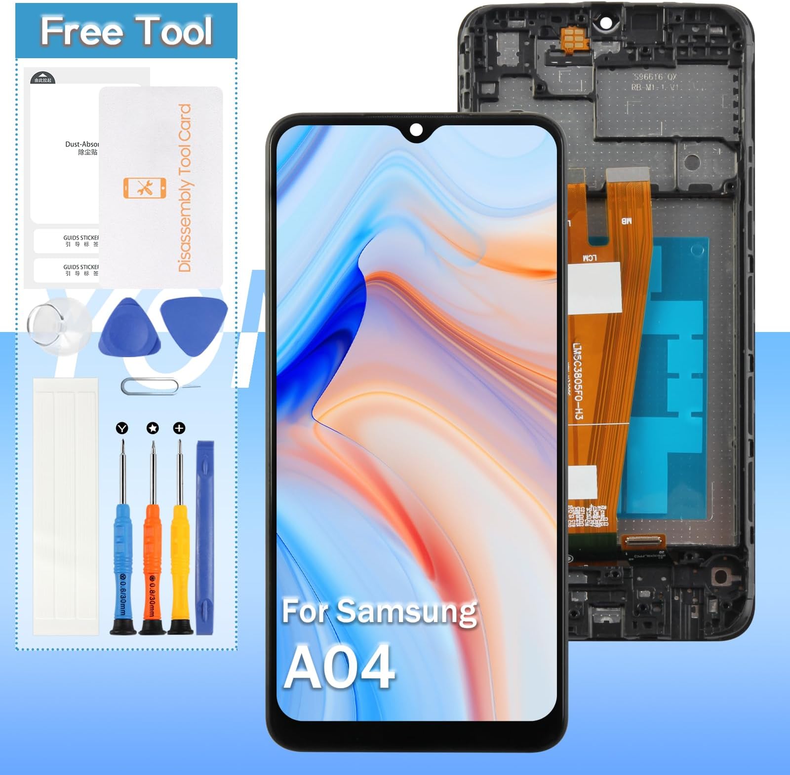 Amazon.com: Yondista for Samsung Galaxy A04 Screen Replacement SM-A045F ...
