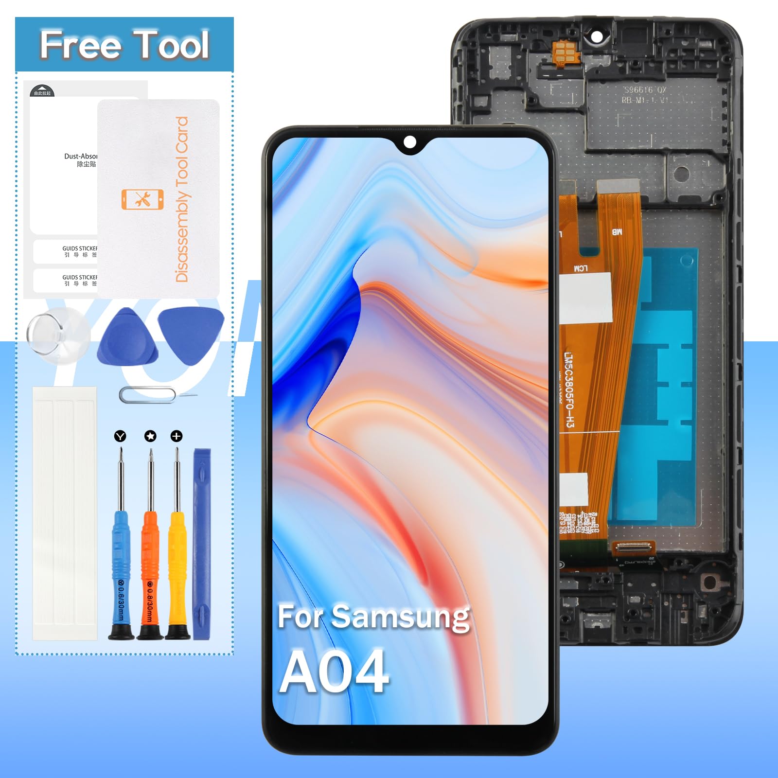 Amazon.com: Yondista for Samsung Galaxy A04 Screen Replacement SM-A045F ...