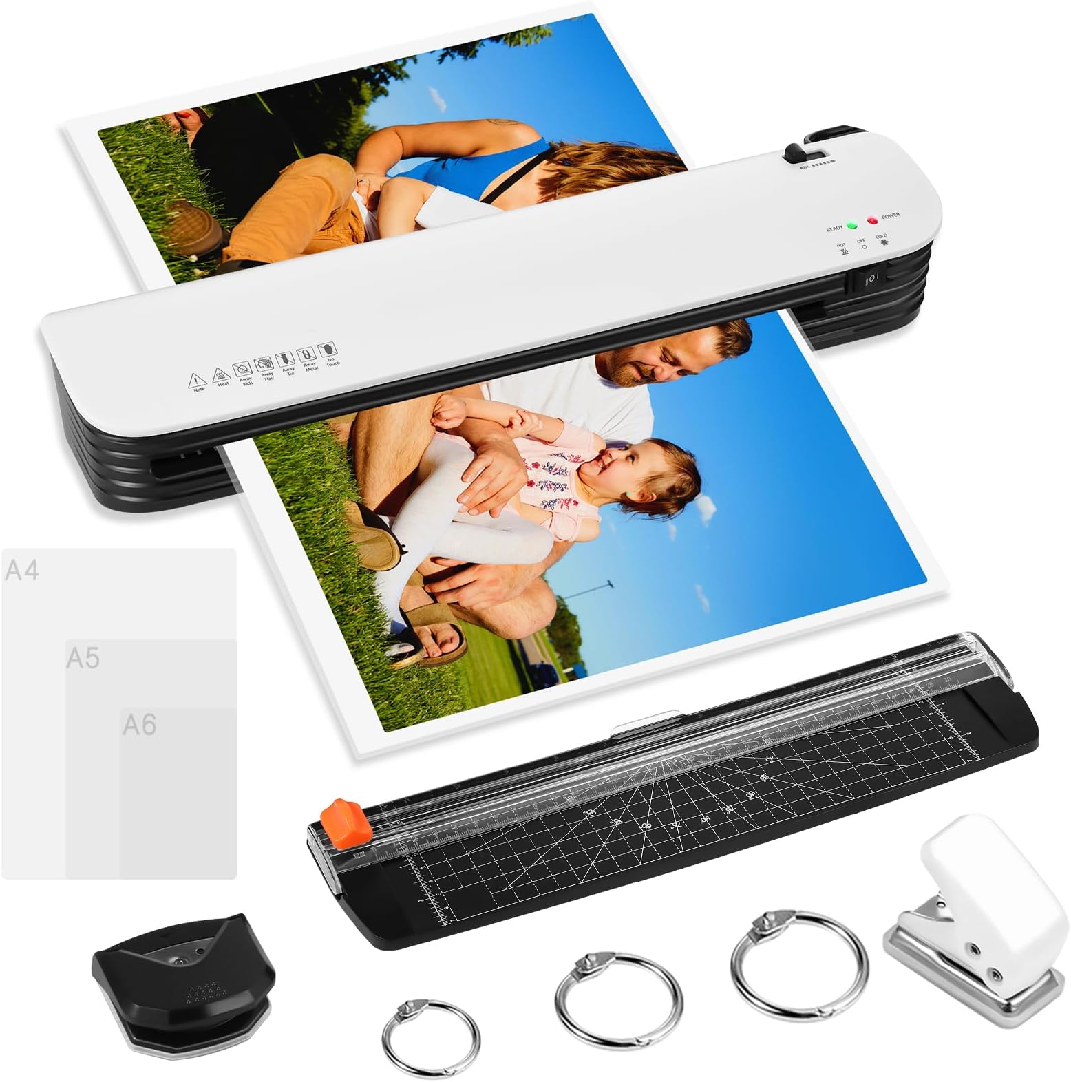 Amazon.com : Jetec Laminator Machine 13 Inch Wide Thermal Lamination 6 in 1 Cold Hot A3/a4/a5/a6 ...