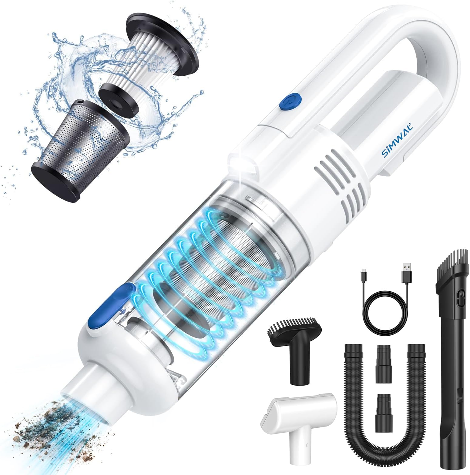 Amazon.com - BUFF Handheld Vacuum Cordless - Portable and Rechargeable ...