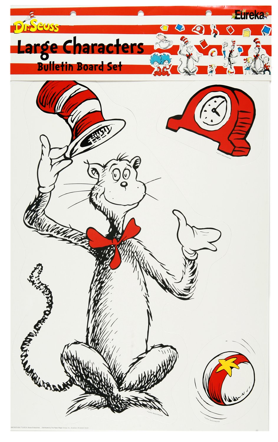 Snapklik.com : Eureka Dr. Seuss The Cat In The Hat Large Bulletin Board ...