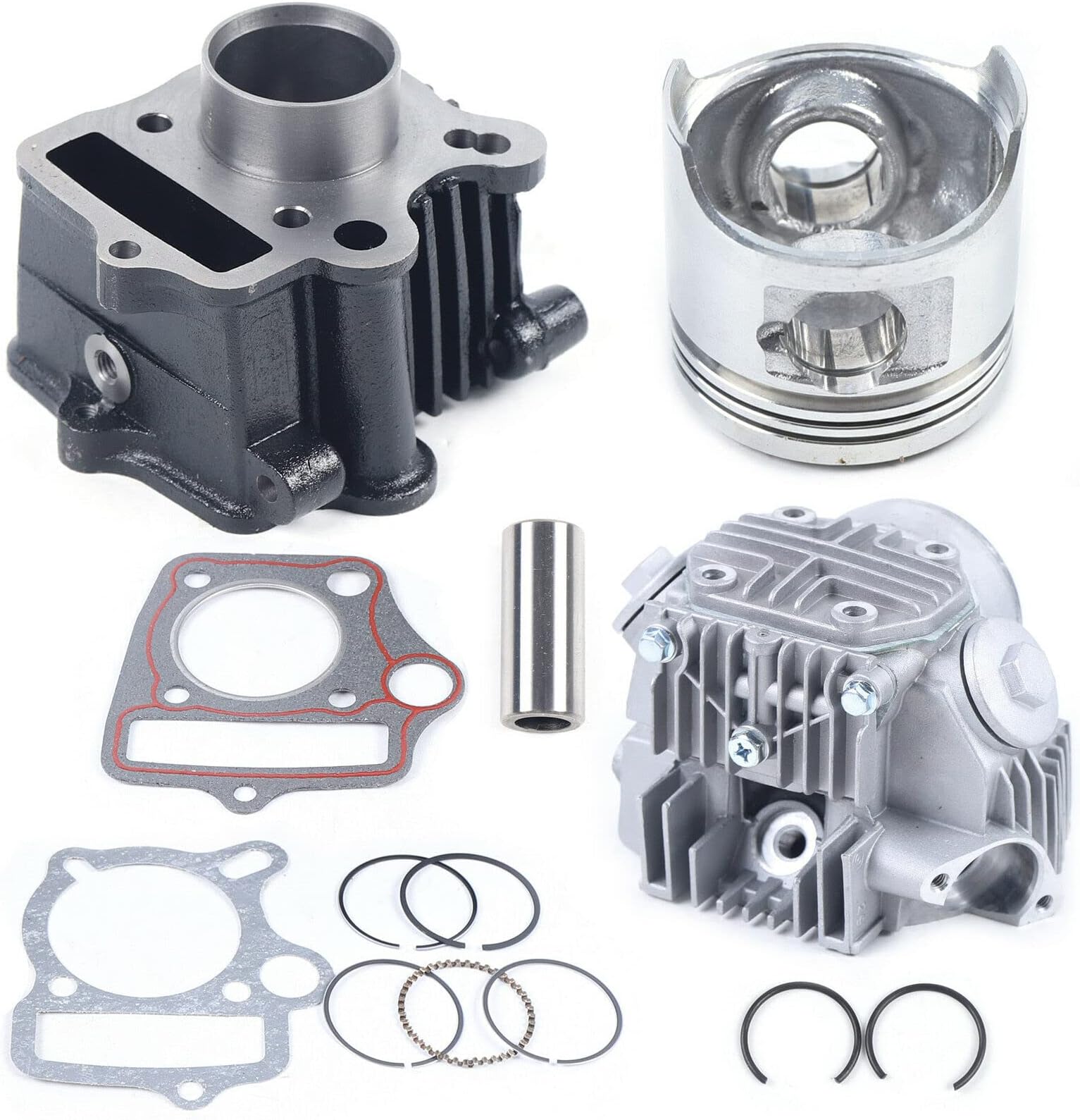 Amazon.com: XMT-MOTO 39mm Bore Cylinder Head Piston Engine Rebuild Kit ...