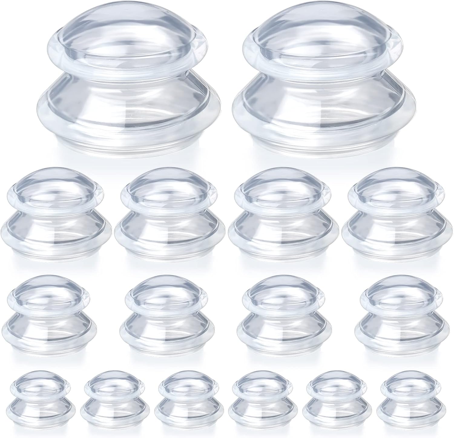 Amazon.com: Syhood 16 Pcs 4 Sizes Cupping Therapy Set Silicone Cupping ...