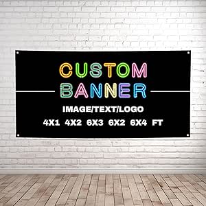 Amazon.com: Custom Banners and Signs Customize Make Your Own Banner ...