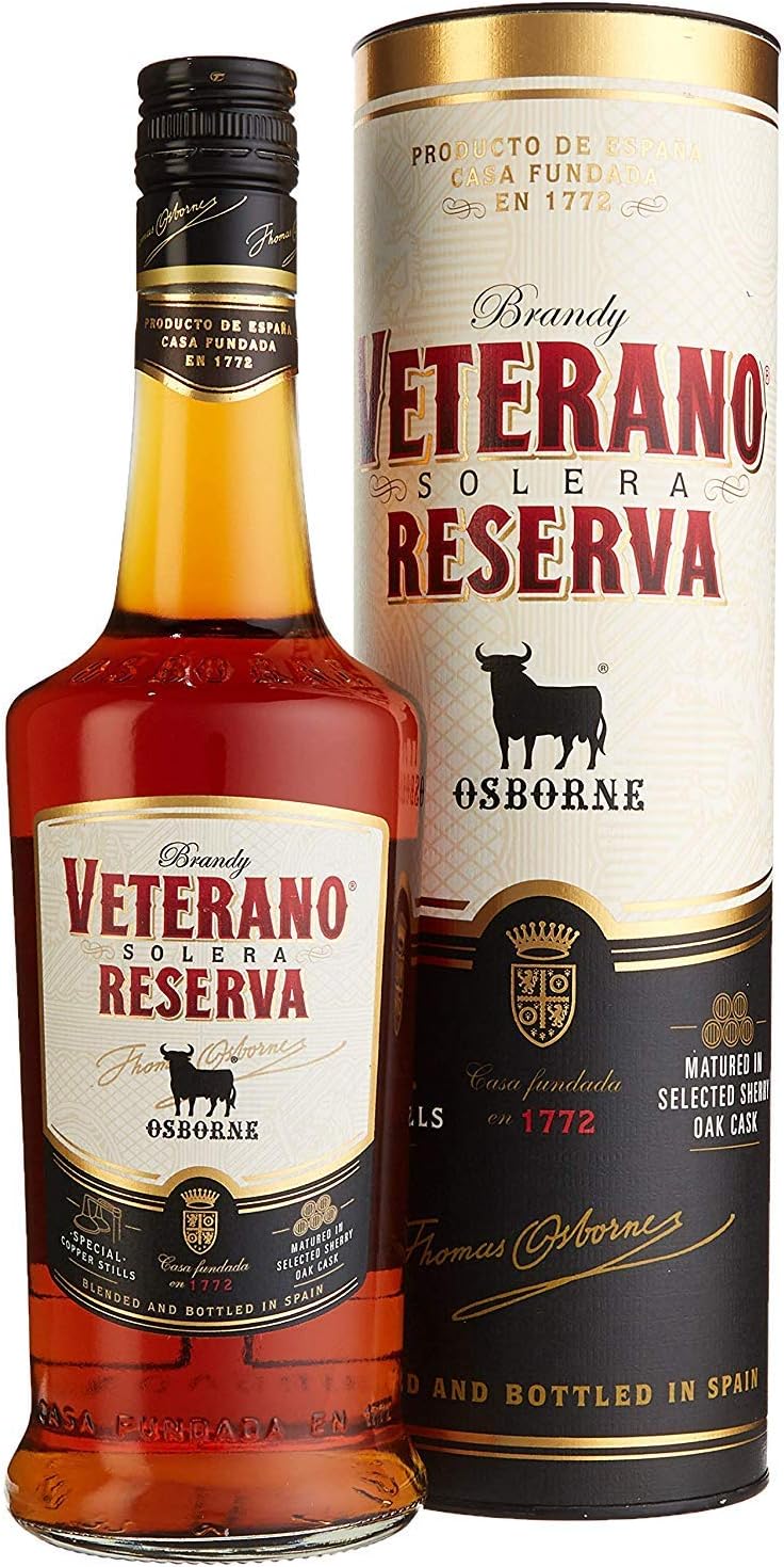 Veterano Solera Reserva Brandy, 70 cl (1 bottle) : Amazon.co.uk: Grocery
