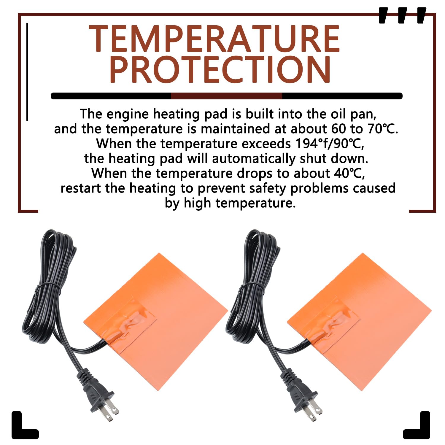 Self-adhesive Heater Pad Silicone Engine Block Heater Pad - 4x5 Self ...