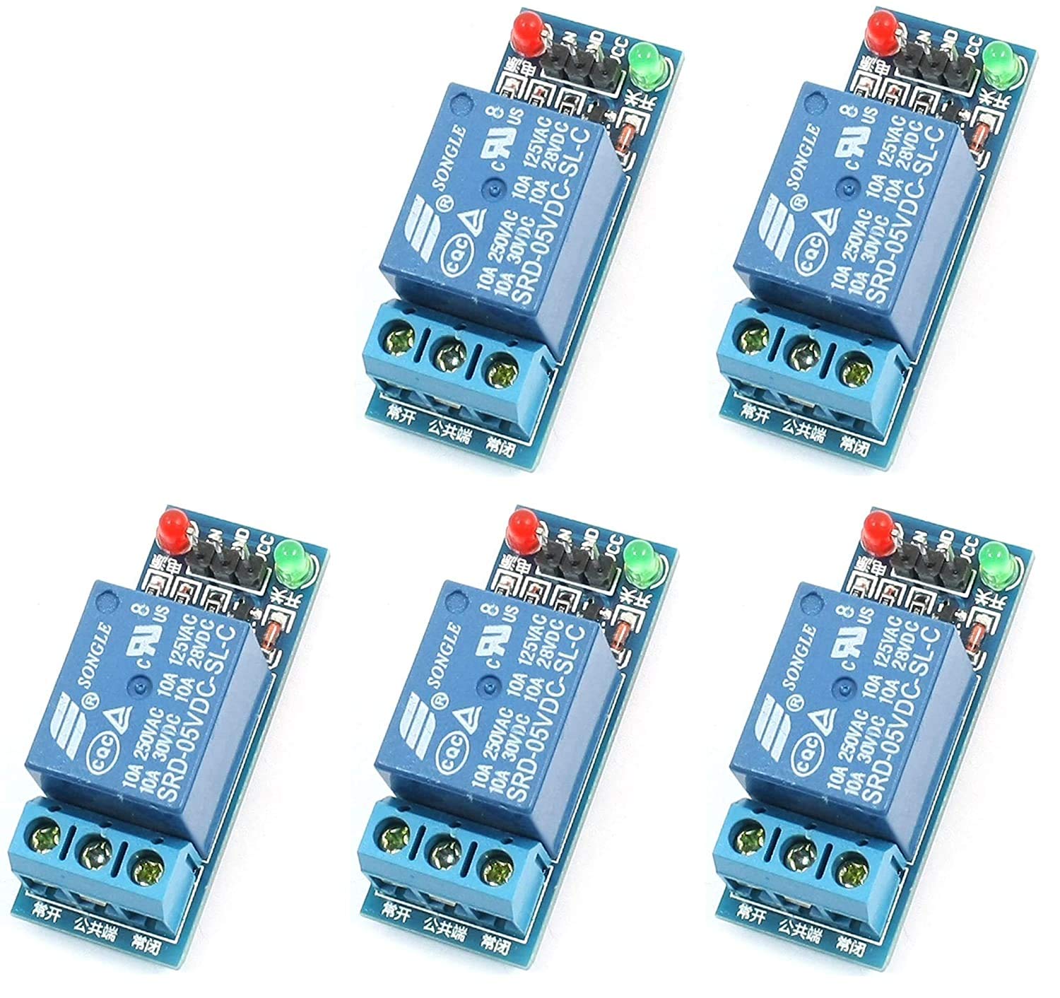Buy Stookin 5v Relay one Channel 5v Relay Module ( Pack of 5 ) Online ...