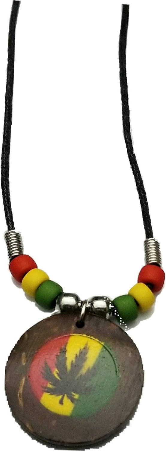 BUNFIREs Rasta Necklace Handmade Rastafari Rasta Necklace - Marijuana ...
