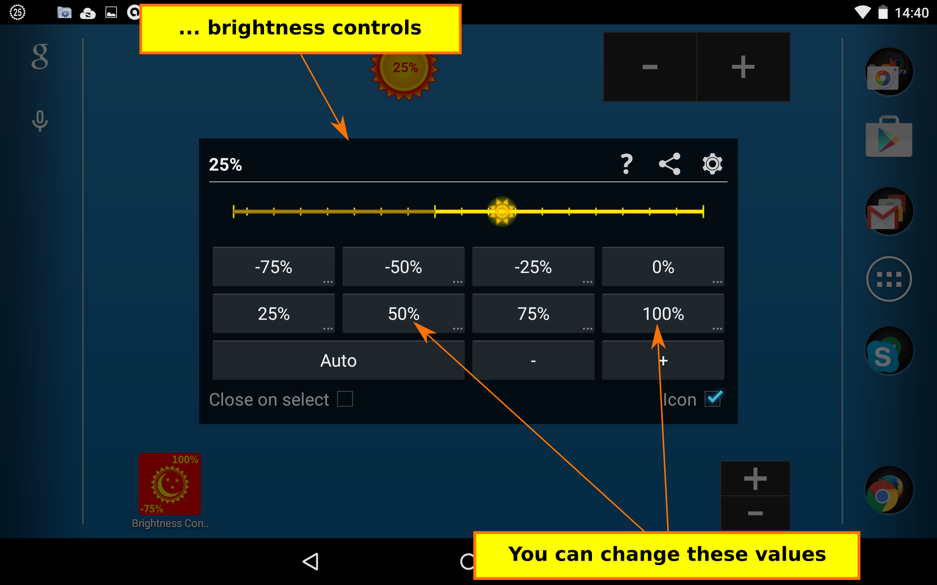 Brightness Control & Dimmer - App on the Amazon Appstore