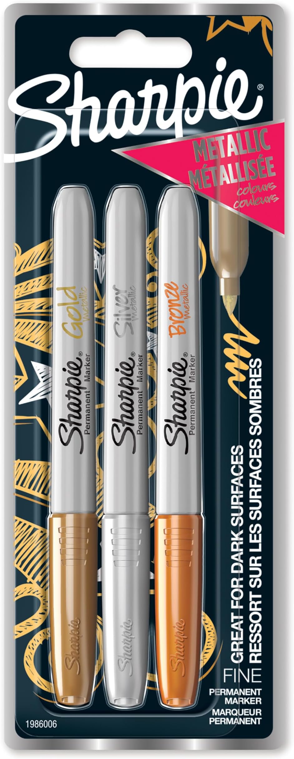 Sharpie Permanent Markers | Fine Point for Bold Details | Assorted ...