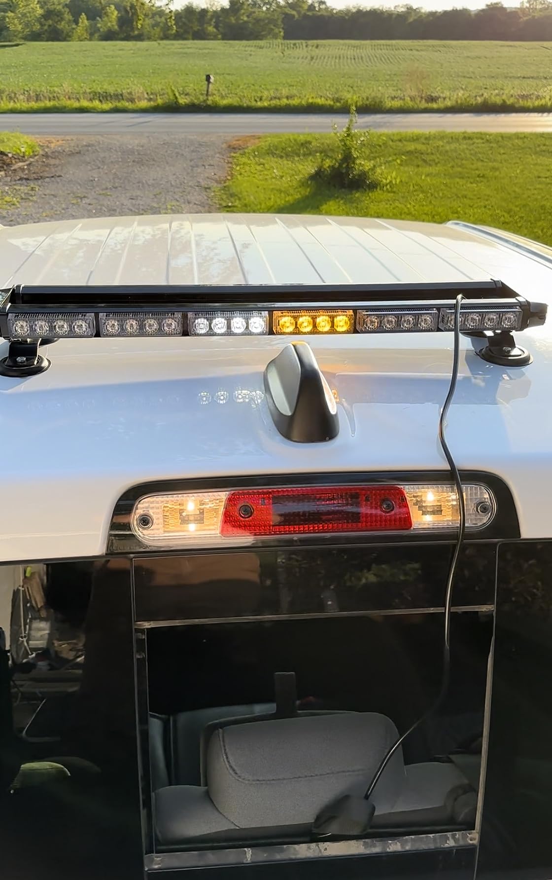 $15/mo - Finance WOWTOU Rooftop Safety Flashing 56 LED Amber White ...