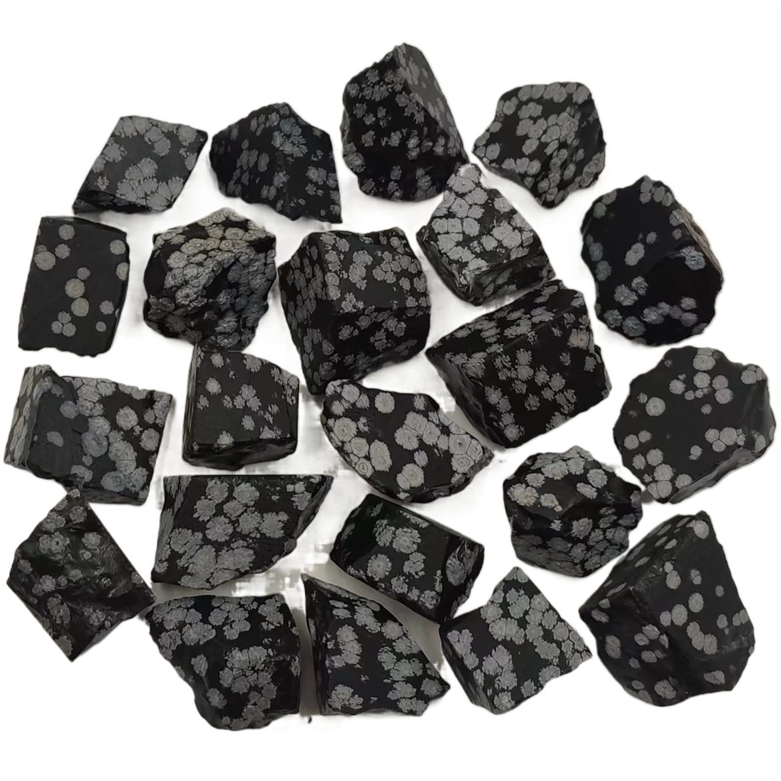 Raw Snowflake Obsidian