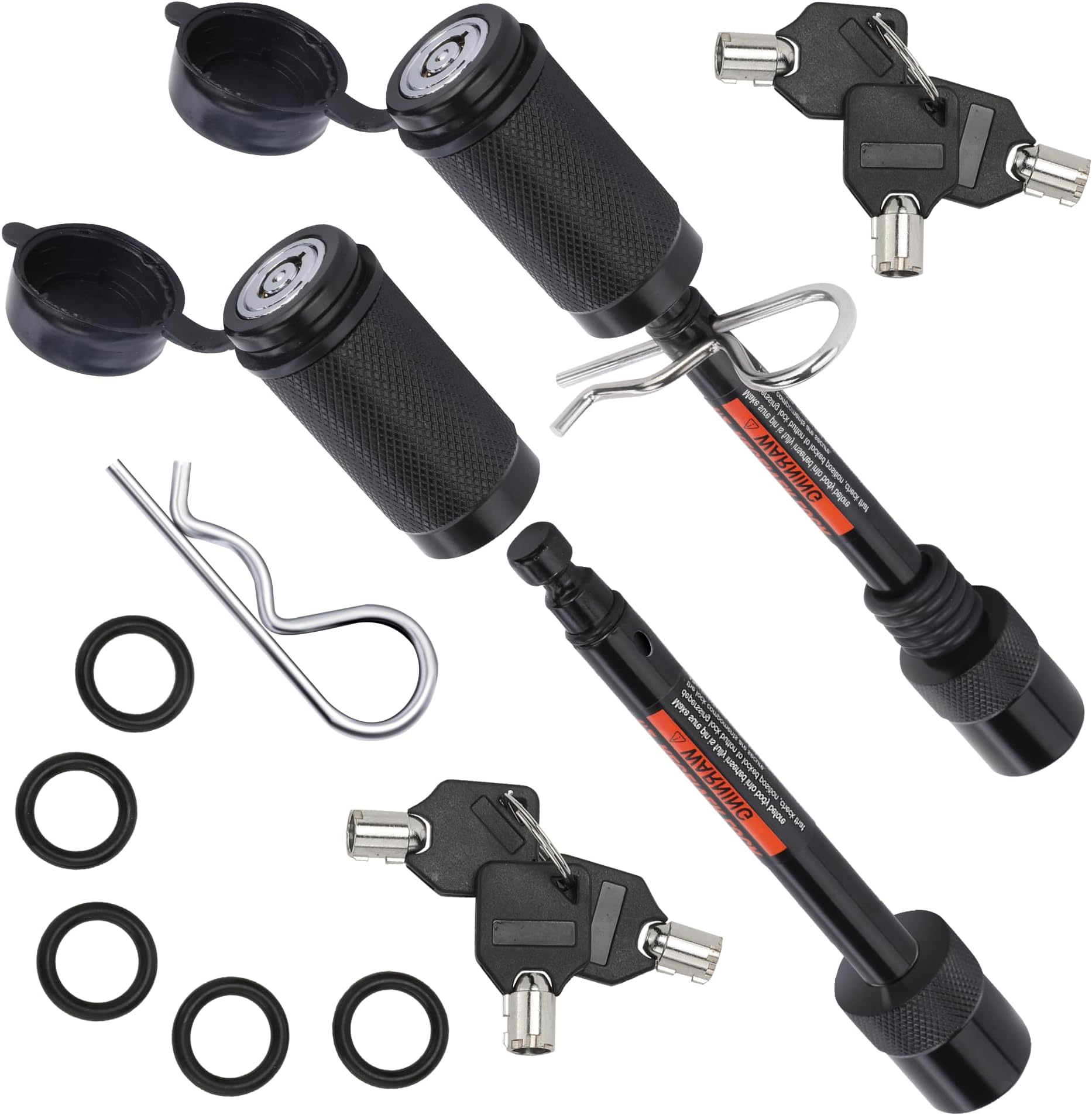 Amazon.com: AC-DK 2 Pack Trailer Hitch Locks, 1/2" Dia 3-1/2" Long Pin ...