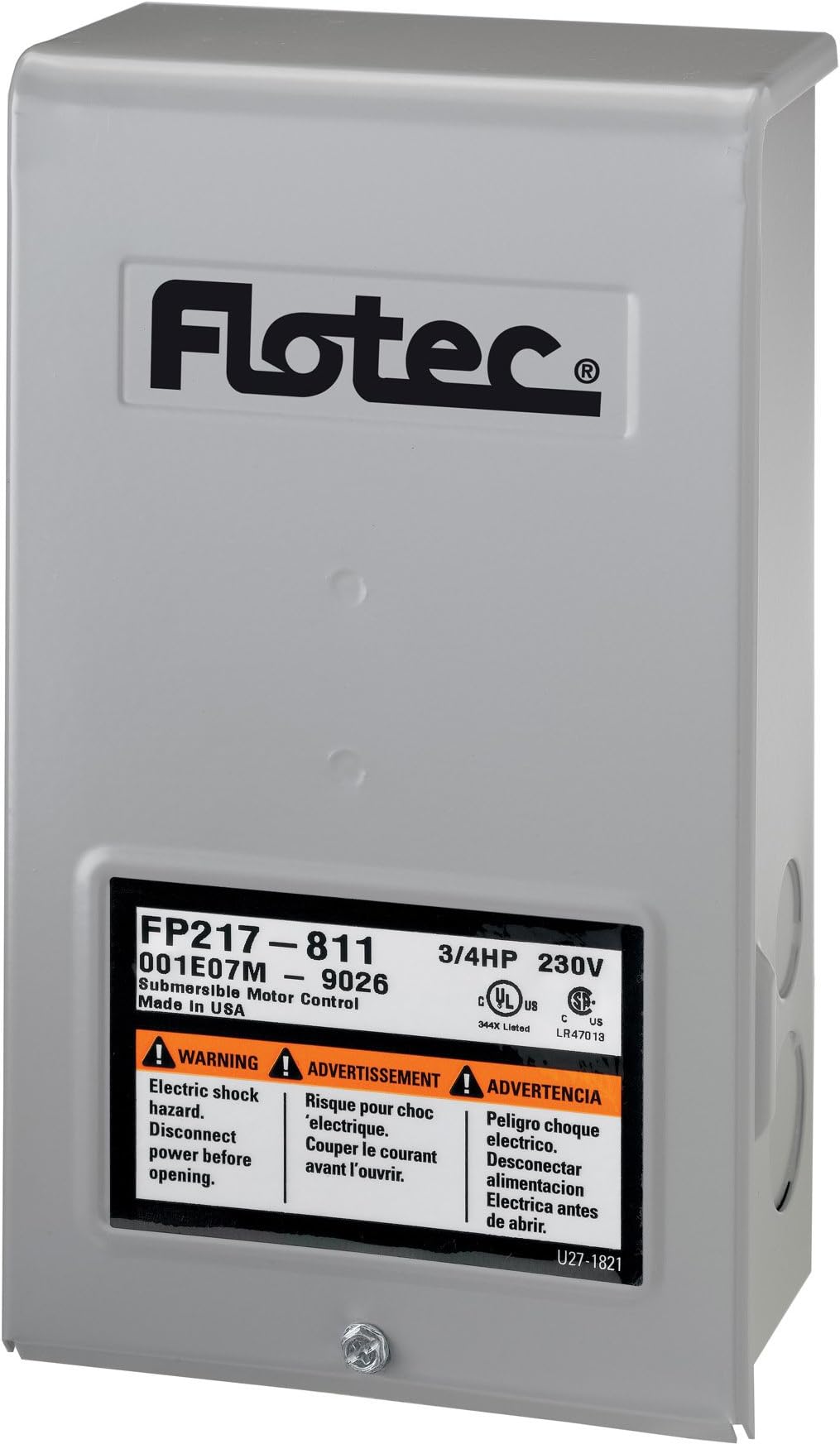 Flotec FP217-812 Parts2O Pentek Heavy Duty Submersible Well Pump ...