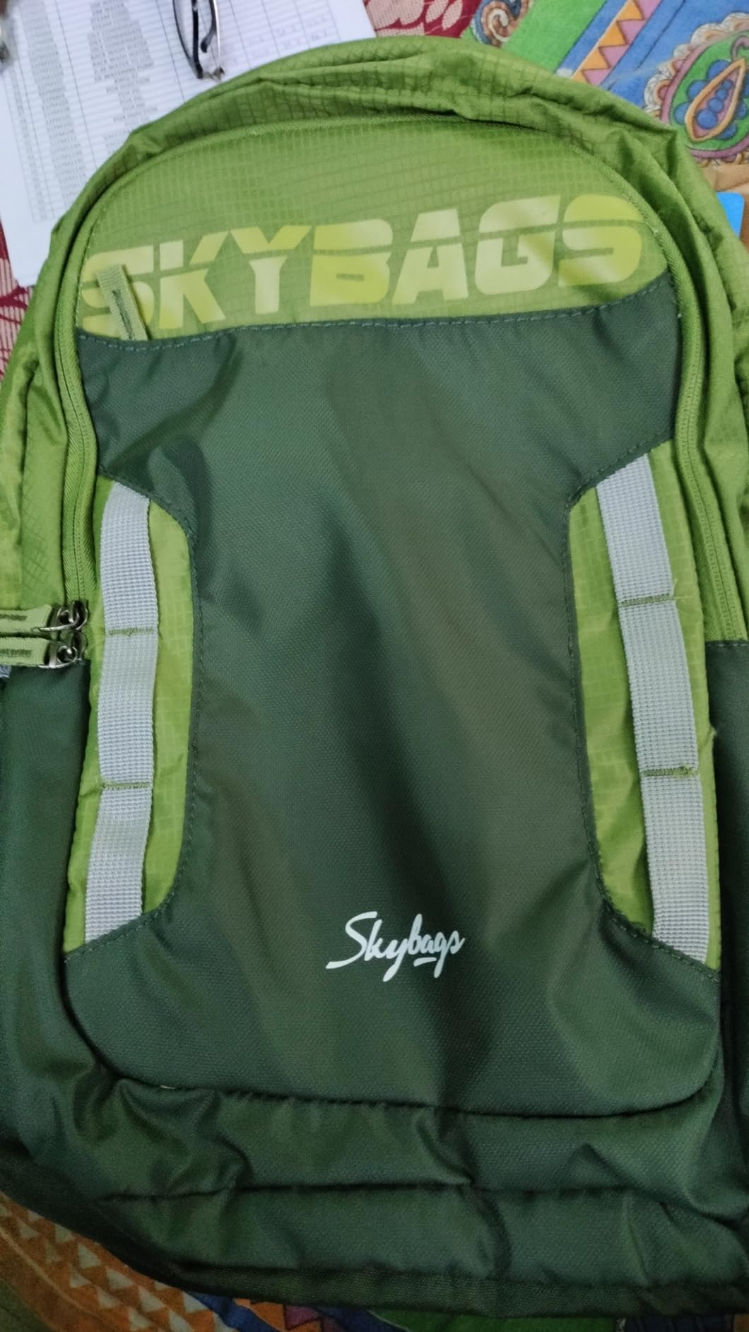 Buy Skybags One Size Blue Shiny Jacquard 22L Standard Backpack s at ...