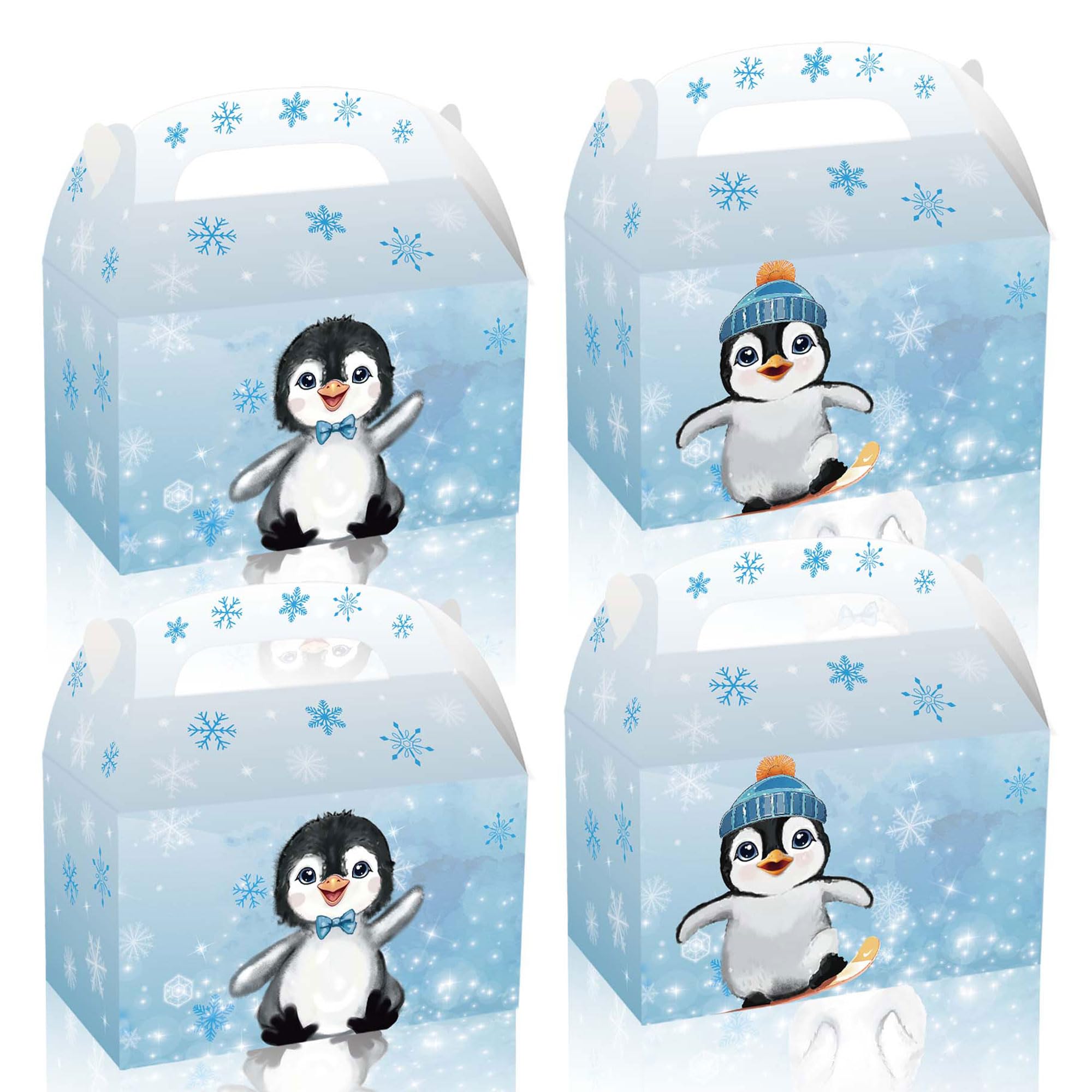 Amazon.com: JeVenis 12 PCS Penguin Party Favor Boxes Bags Treat Bags ...