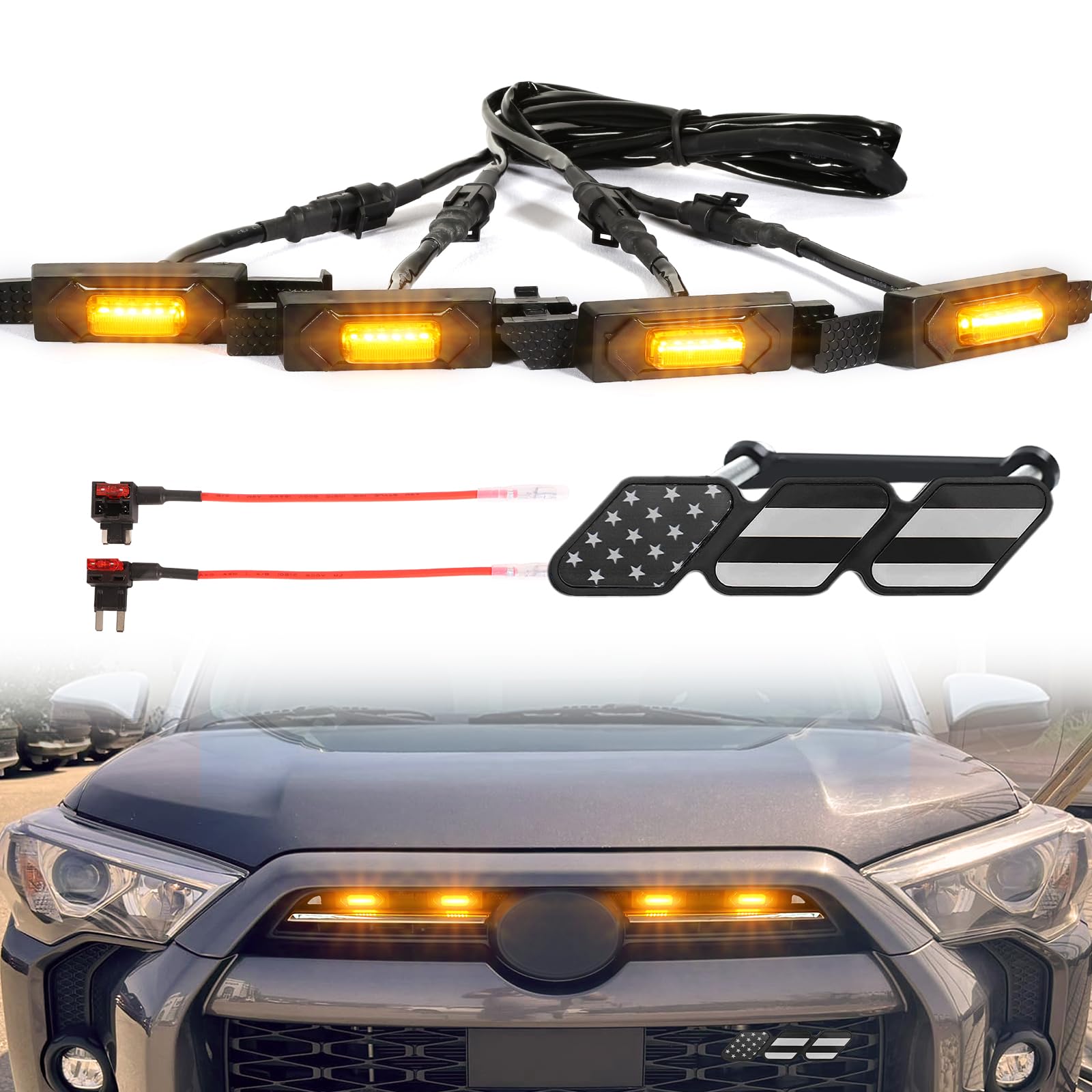Amazon.com: Led Grill Grille Lights for 2021 2022 2023 2024 Toyota ...