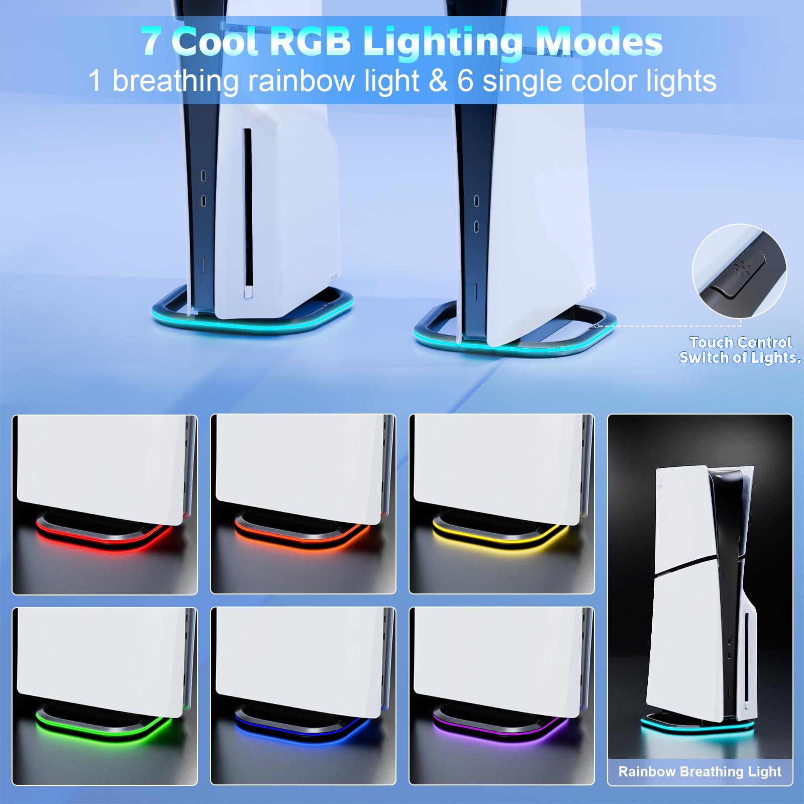 Snapklik.com : HONCAM Vertical Stand For PS5/PS5 Slim Consoles ...