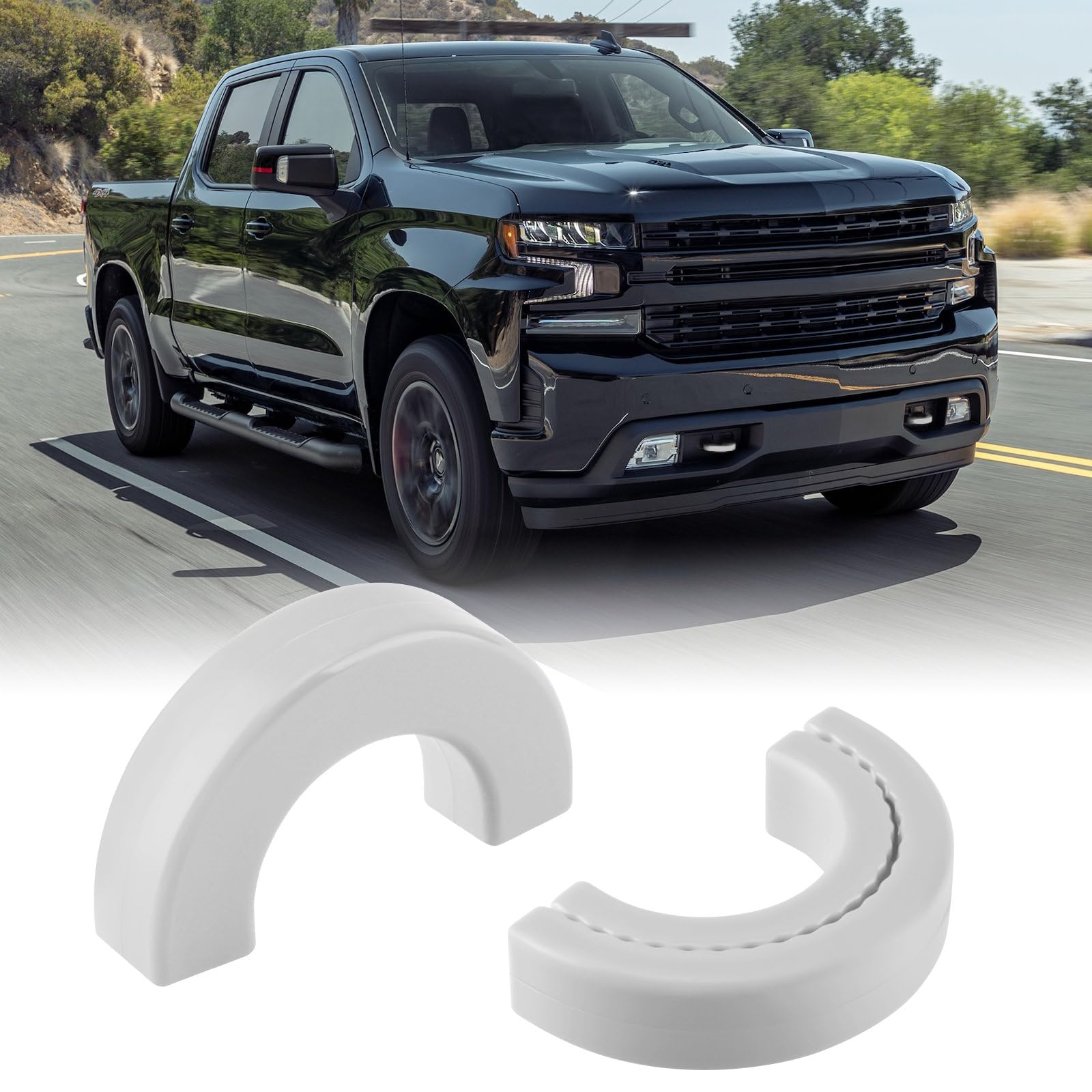 Amazon.com: TECHPICCO Tow Hook Covers Fit for Chevy Silverado 1500 2007-2025, Hitch Cover Front ...
