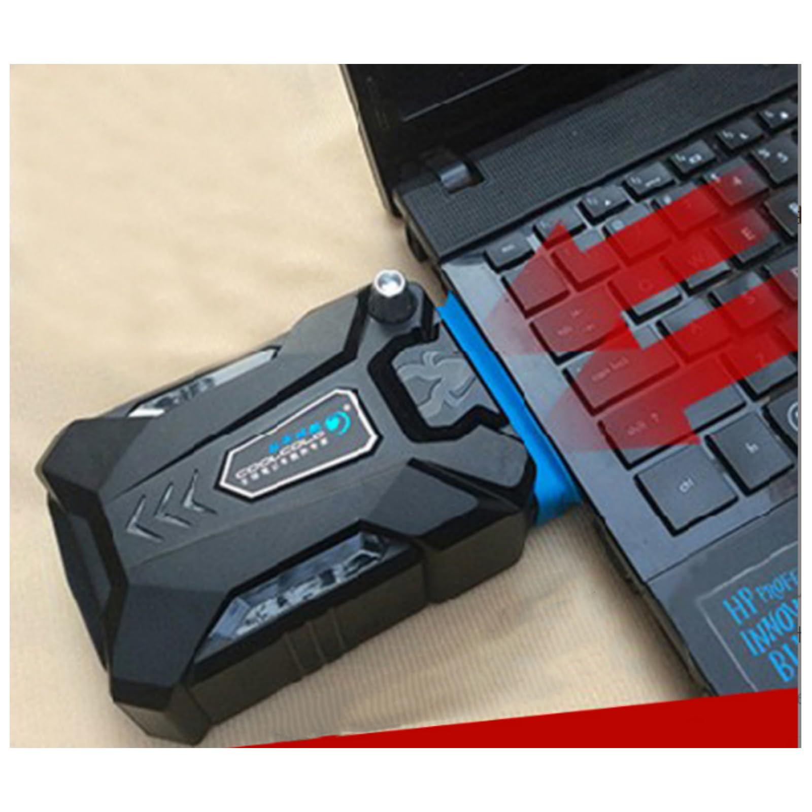 Cool Laptop Cooler with Vacuum Fan, Side Draft Portable Intelligent ...