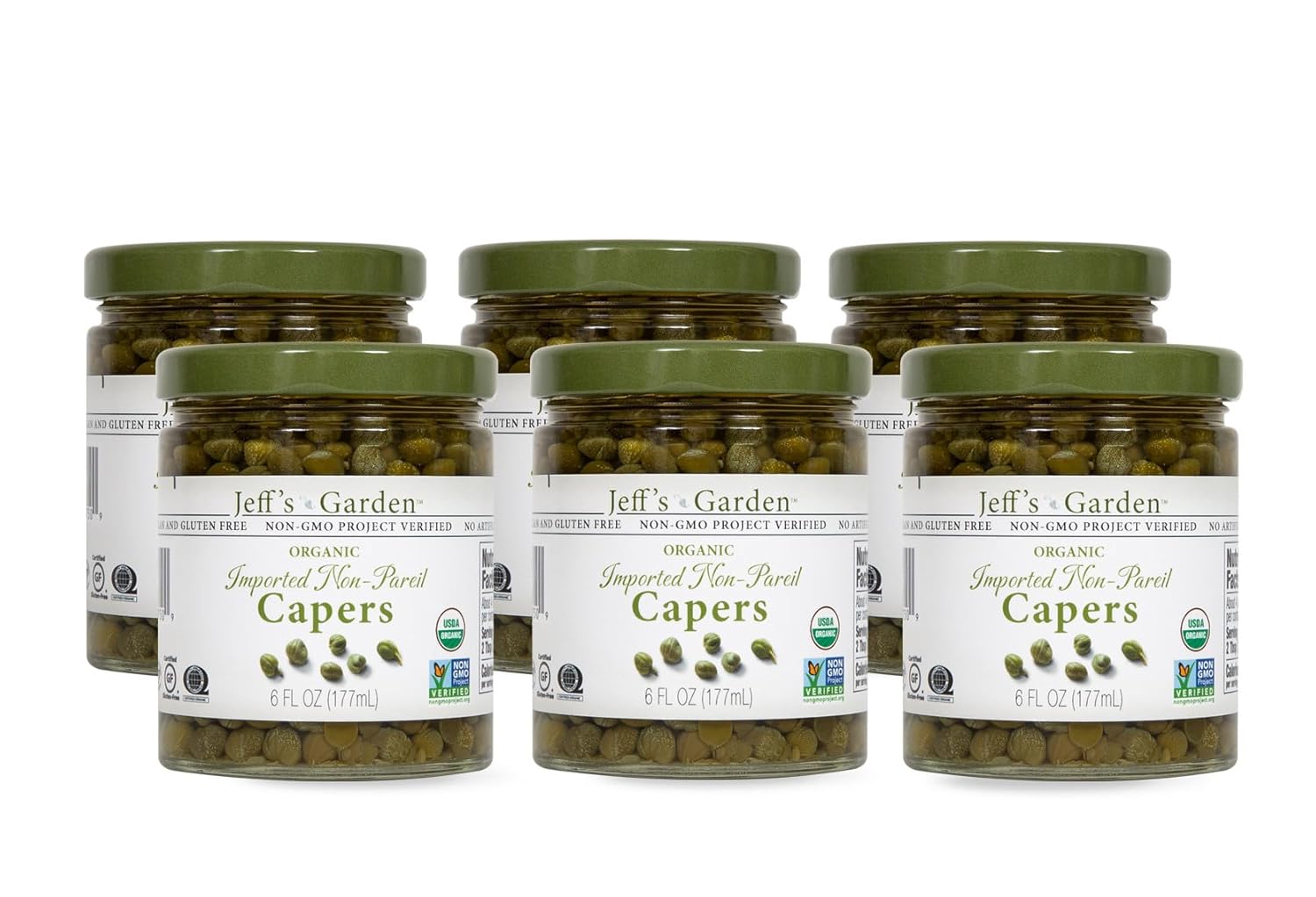 Amazon.com : Jeff's Garden Organic Imported Non-Pareil Capers | Vegan ...