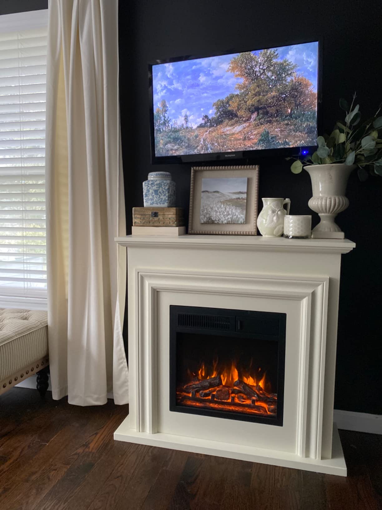 $39/mo - Finance Antarctic Star Electric Fireplace with Mantel ...