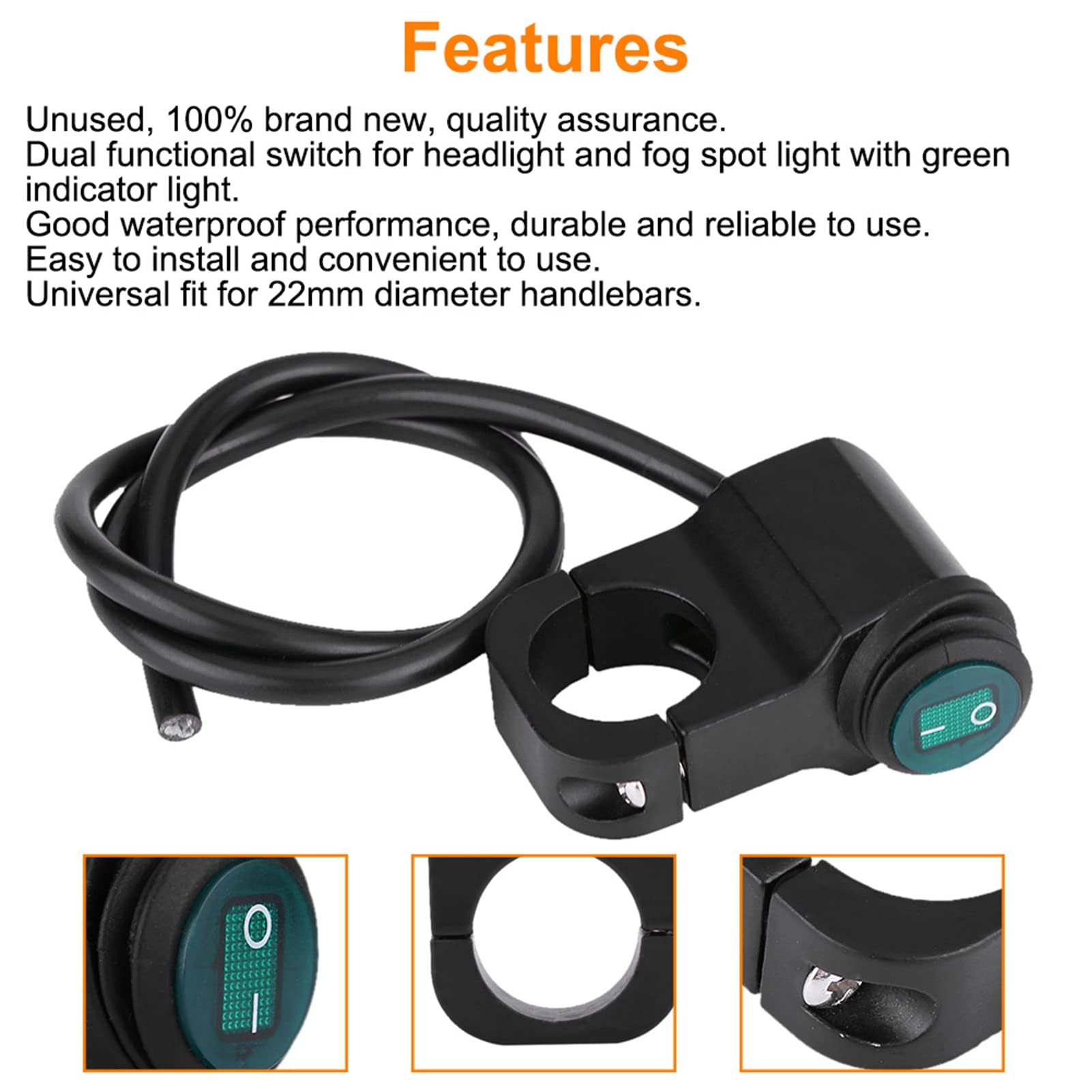 Universal Motorcycle Light Switch Trials Bikes :: Electrical