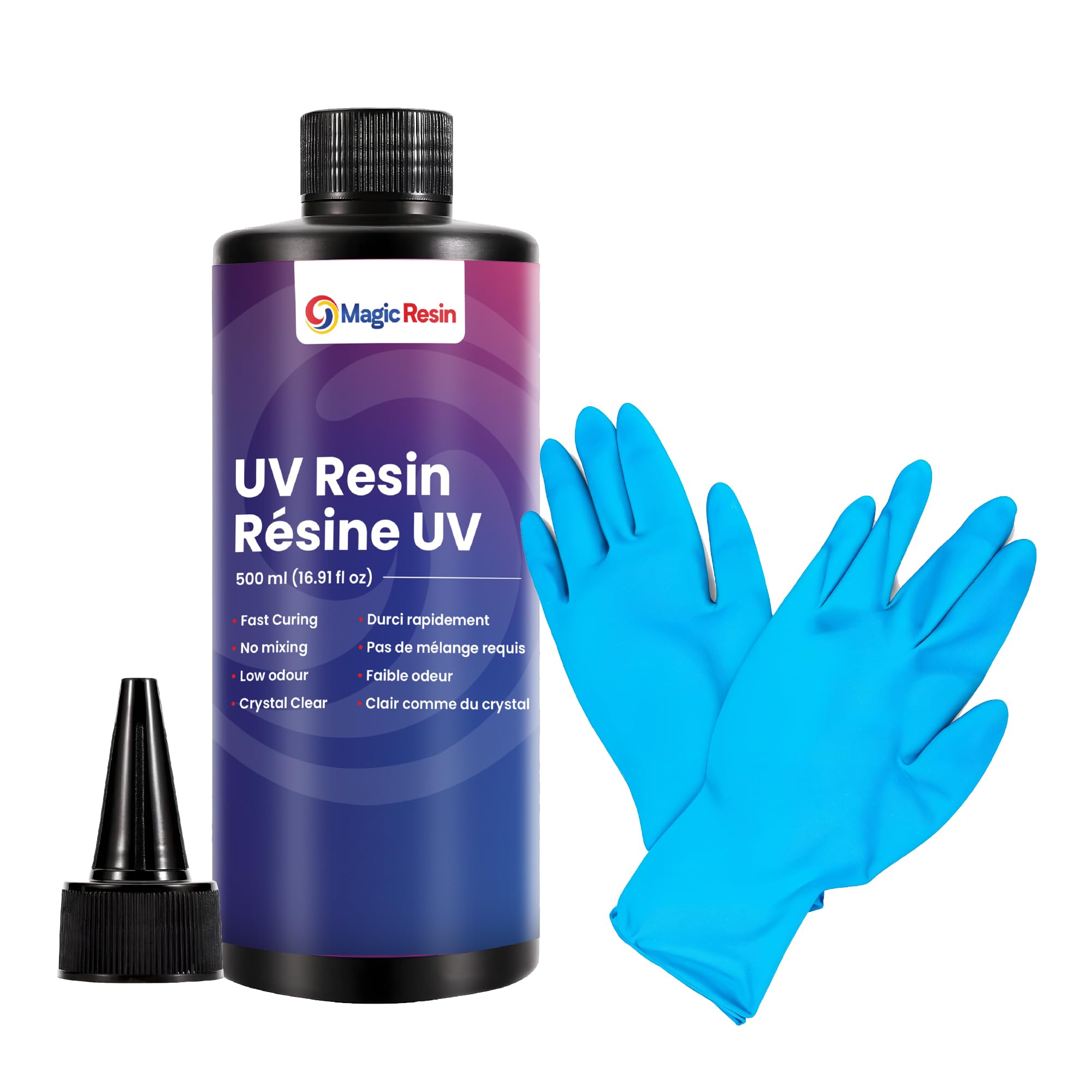 Magic Resin | 500 ml (500g) | UV Resin for Crafting | Crystal Clear ...