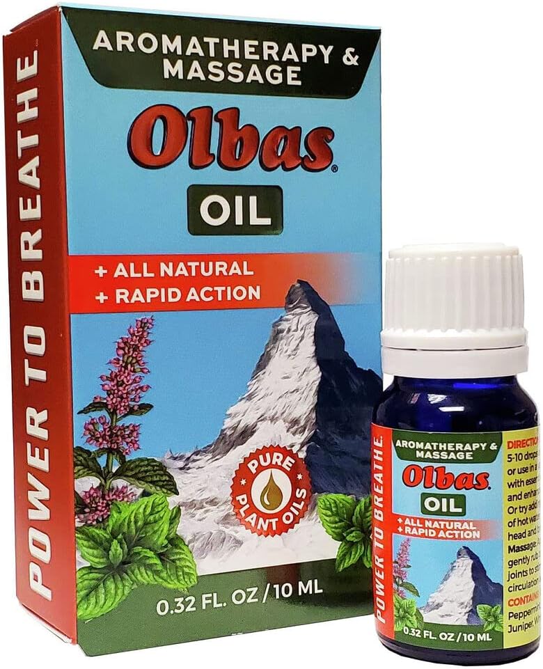 Amazon.com: Olbas Cold Medication Oil, 0.32 Fluid Ounce : Health ...