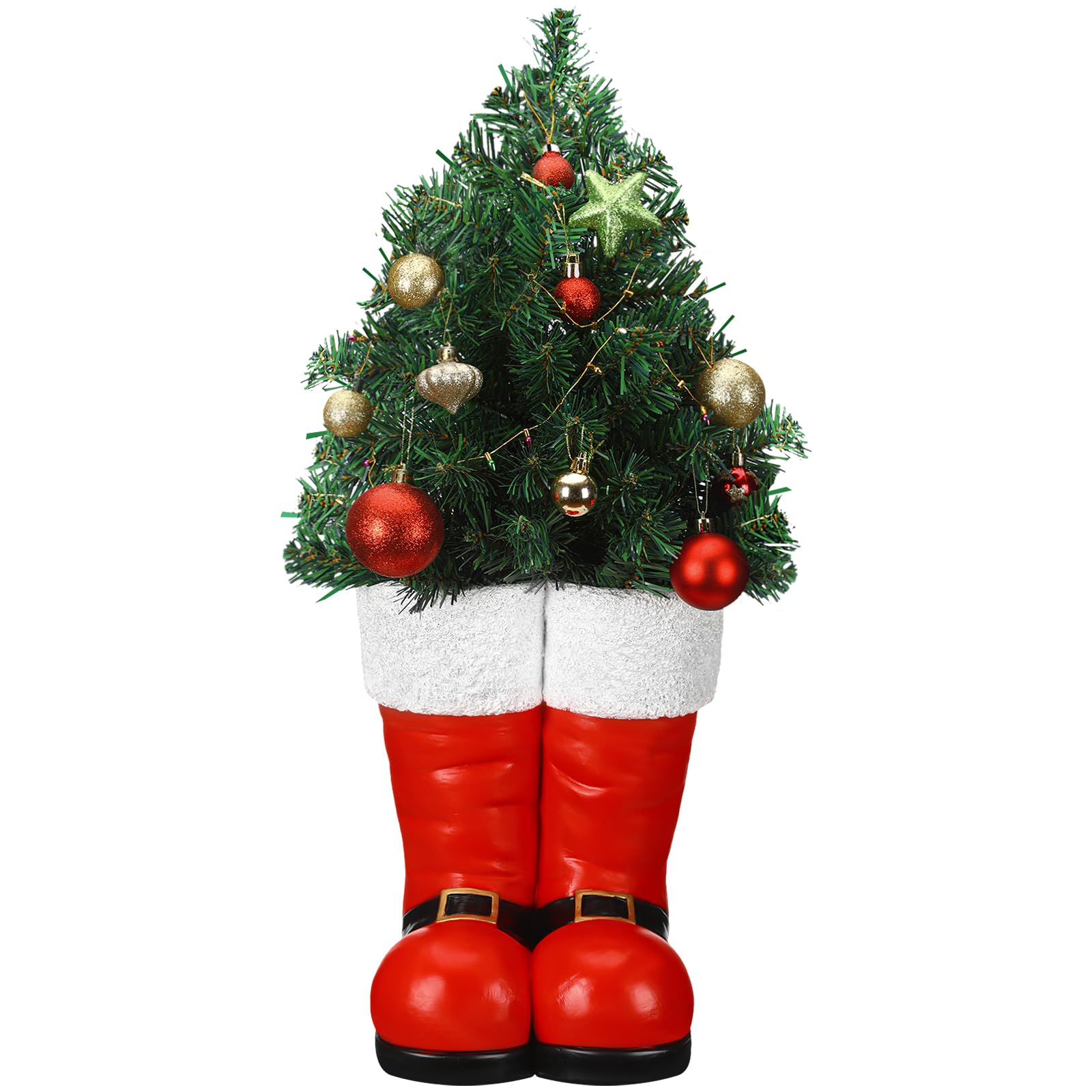Amazon.com : Cinnvoice Christmas Boots Decoration Santa Boots Planter ...