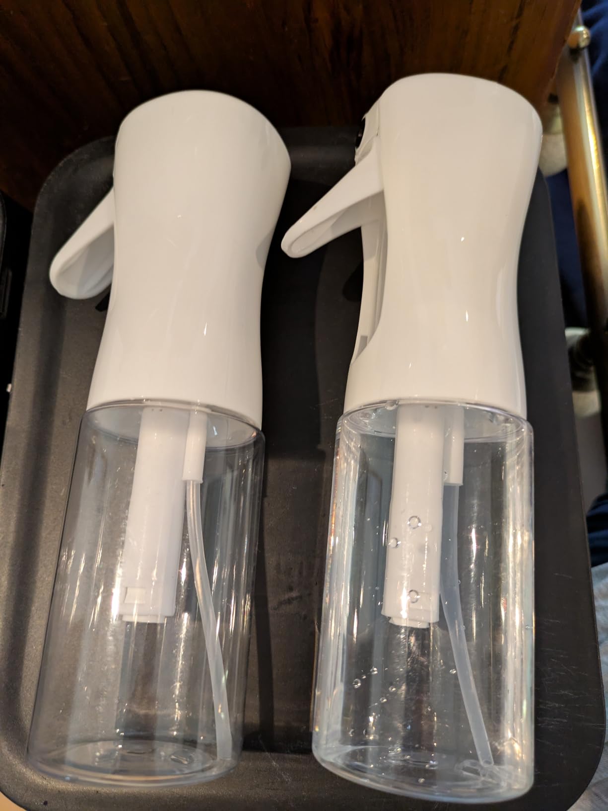 2 Pack Ultra Fine Mist Spray Bottles - Continuous Hair Mister Sprayer ...