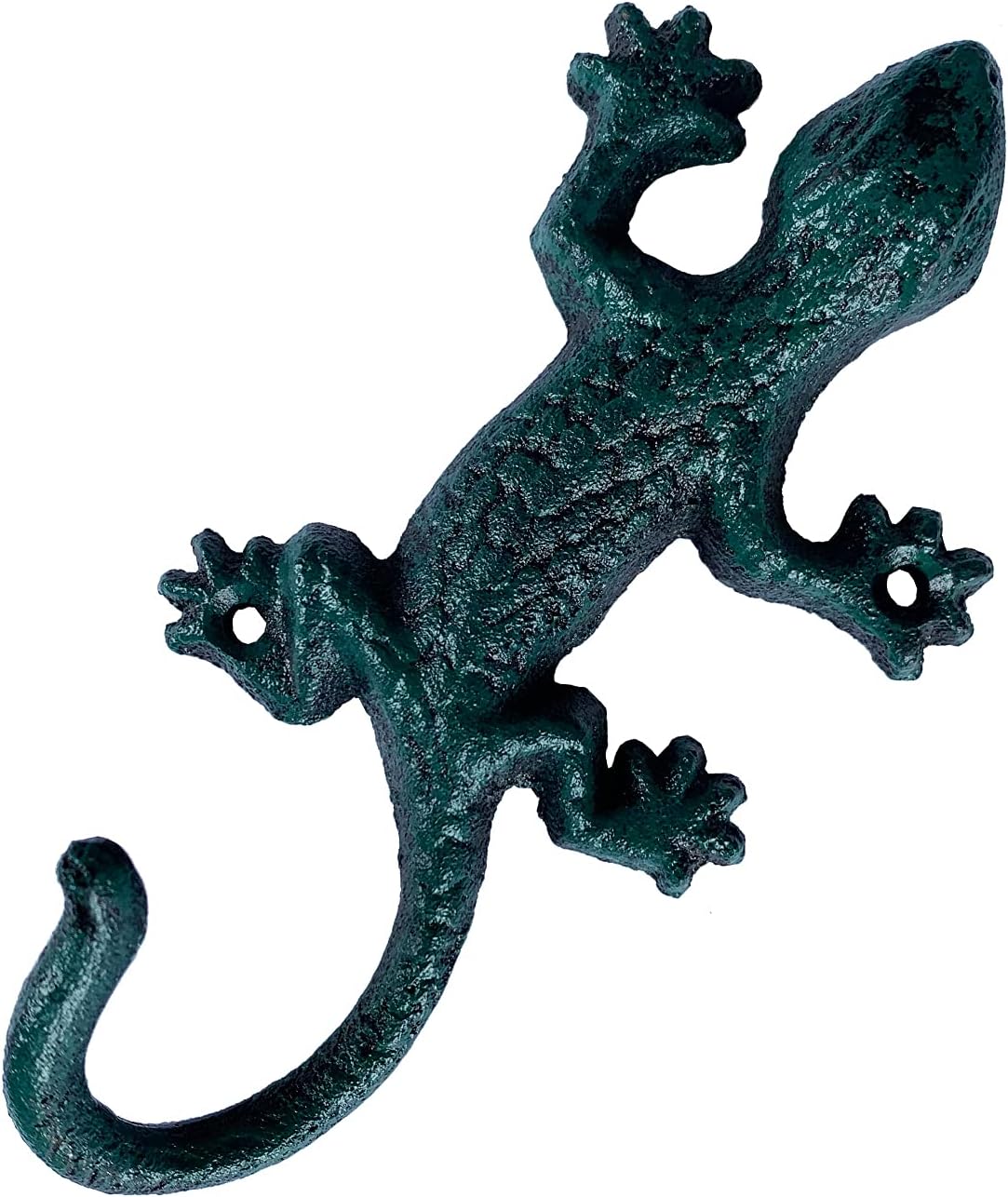 Amazon.com: Grace Home Cast Iron Rustic Lizard Gecko Design Decorative ...