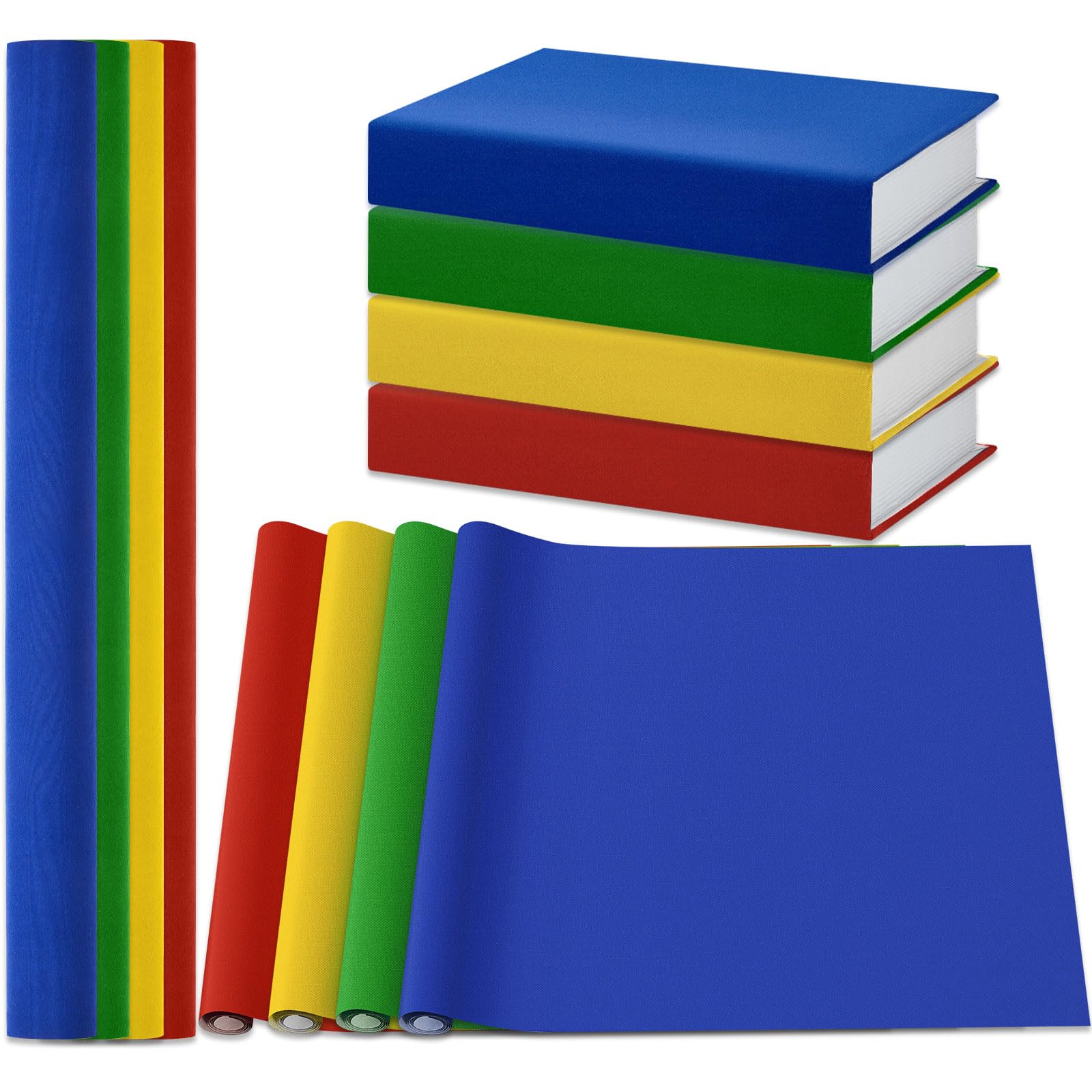 Amazon.com: Kosiz 4 Rolls Book Cloth 40 x 16 Inches Book Binding Cloth ...