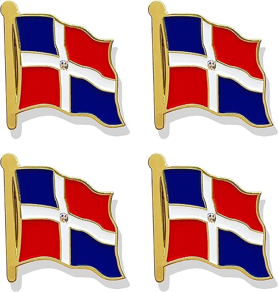 Amazon.com: HSQCEZ 4 Pack Dominican Republic Flag Lapel Pin - Dominican ...