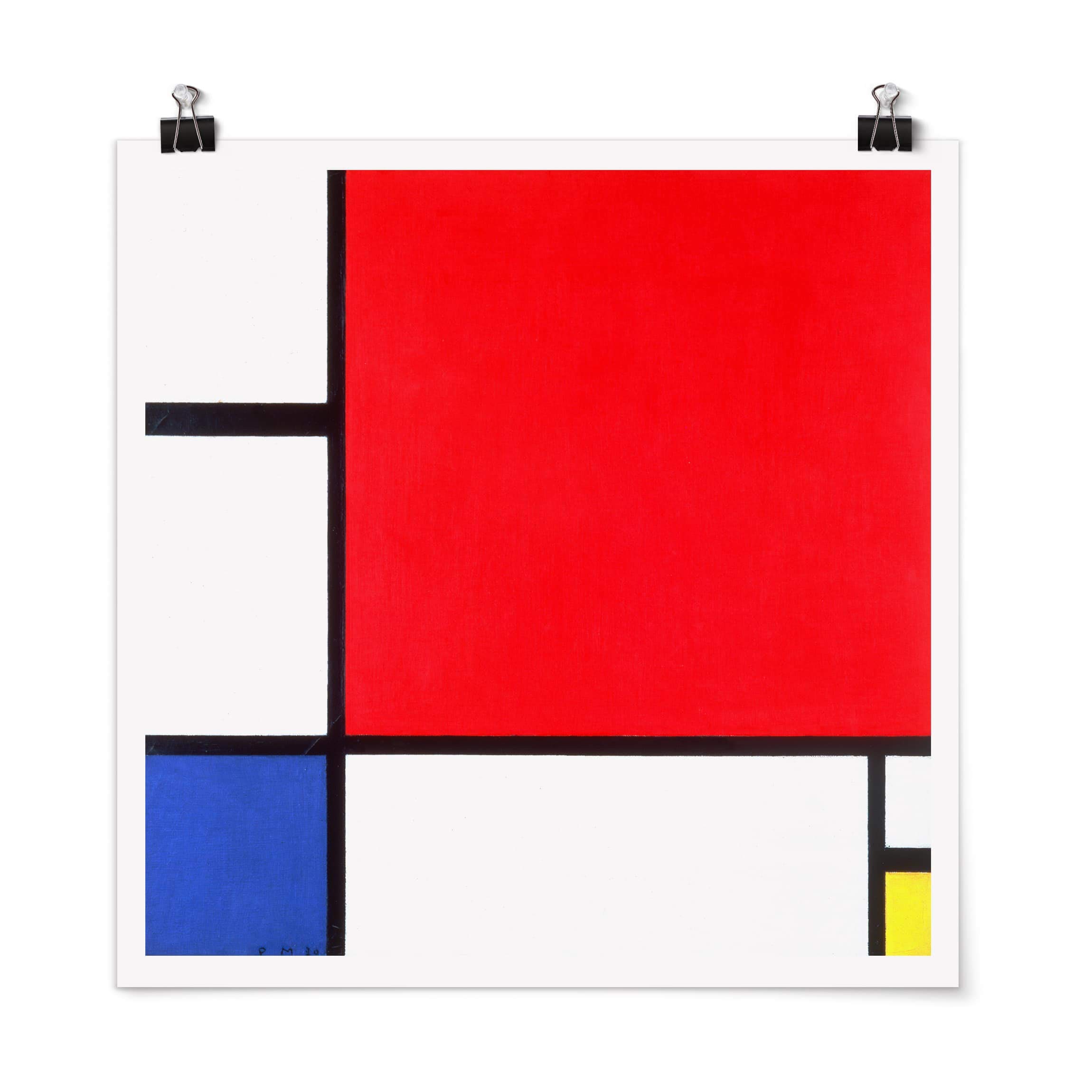 Composition In Red Blue And Yellow